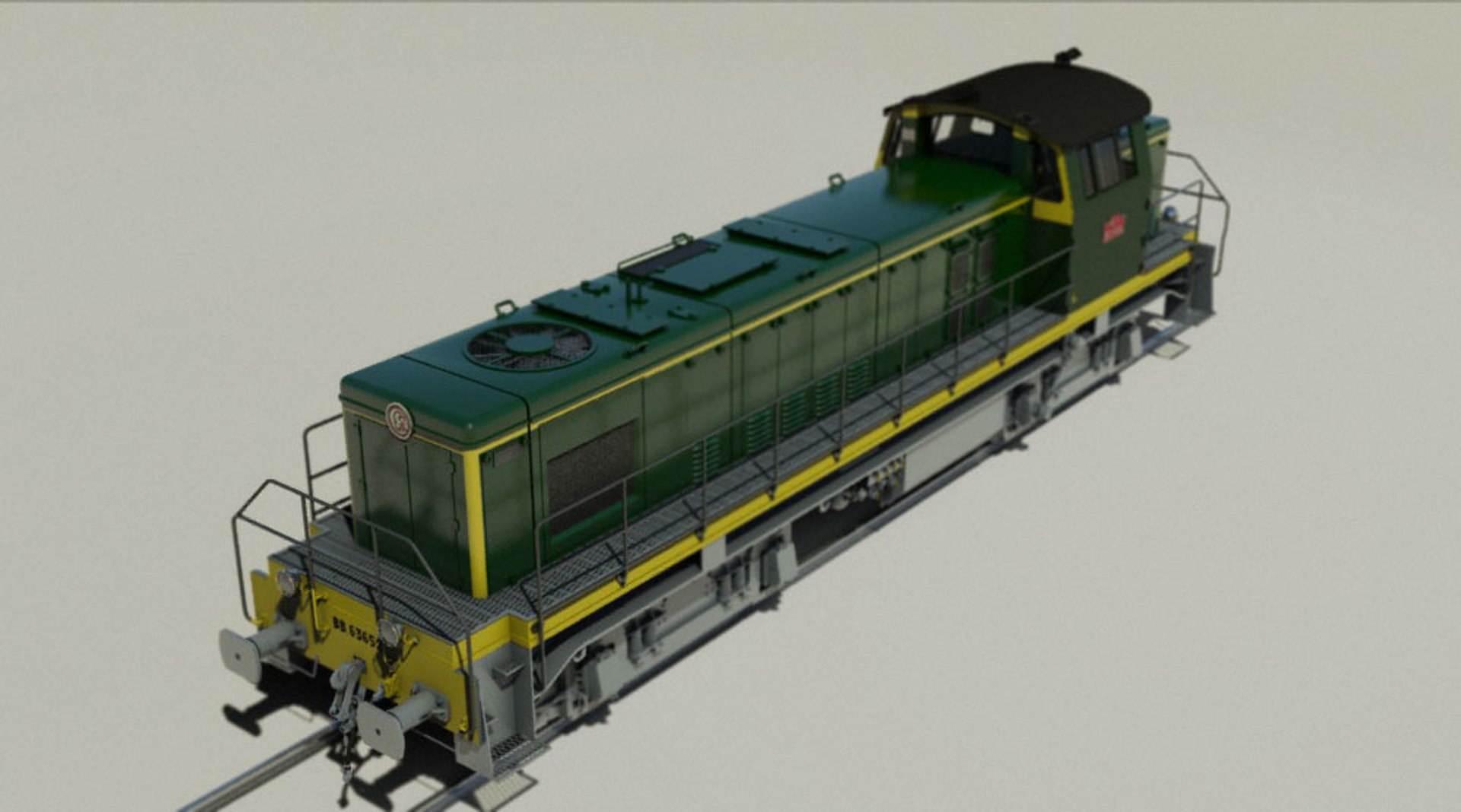 3d model locomotive sncf