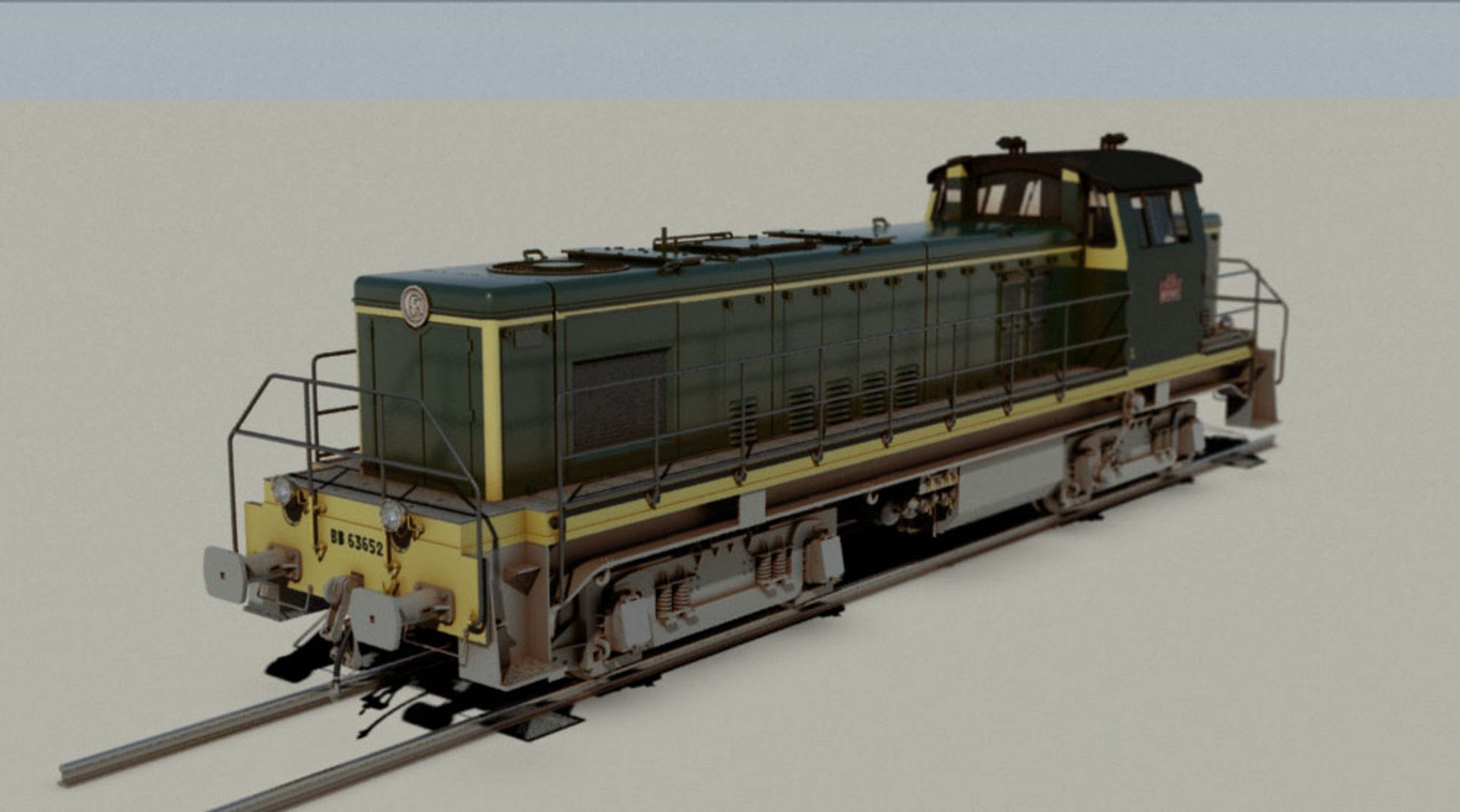 3d model locomotive sncf