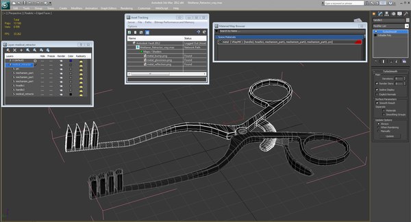 Weitlaner retractor 3D model - TurboSquid 1250022