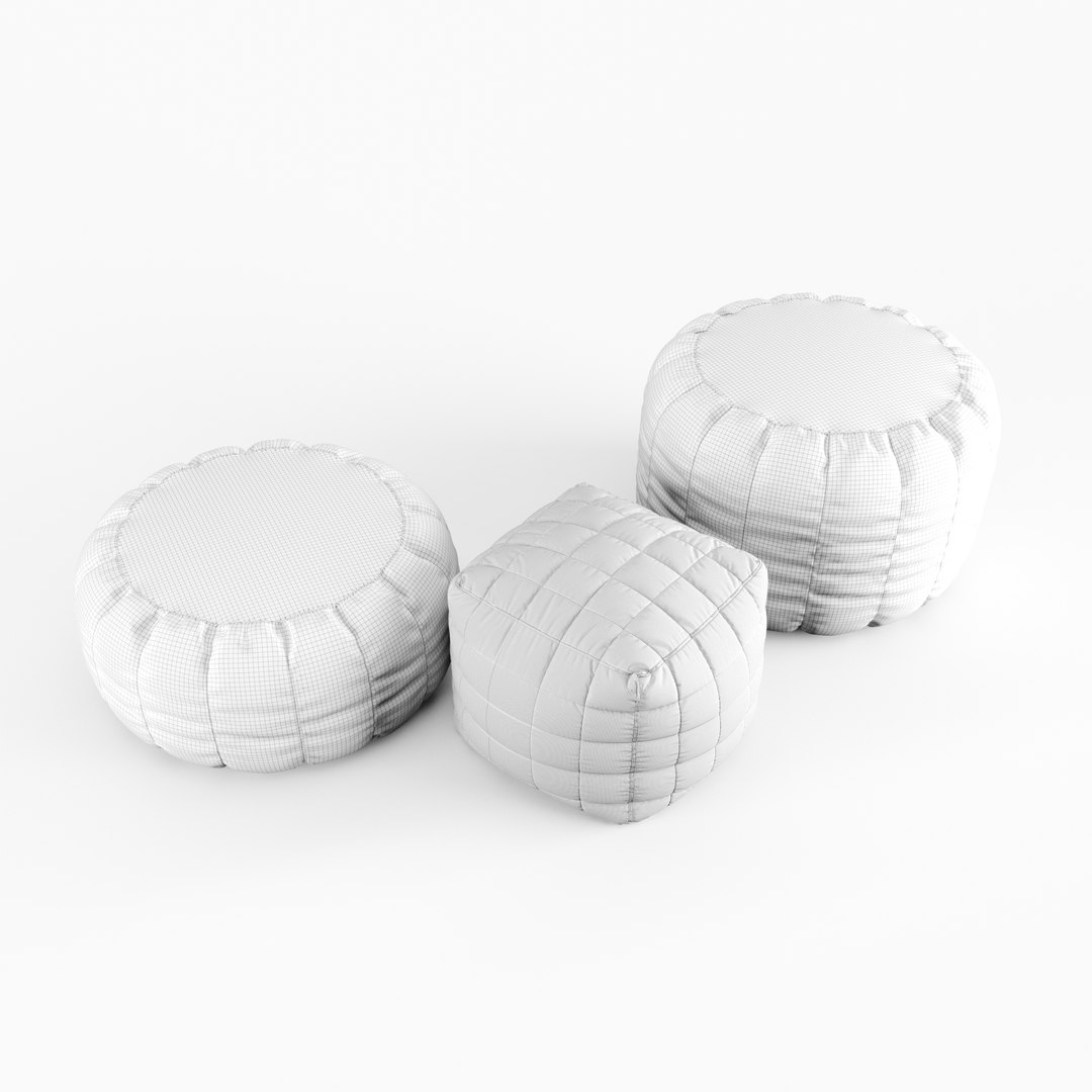 Puffs 3D Model - TurboSquid 1607344