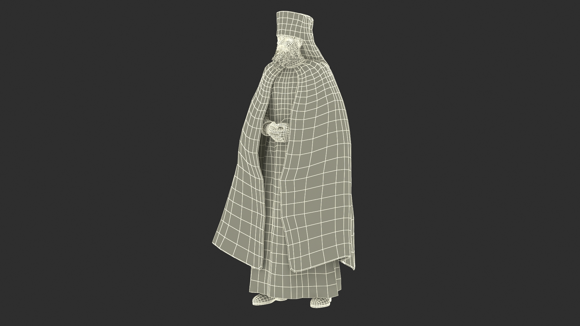 3D Monk Of Orthodox Church Fully Dressed Standing - TurboSquid 2322342
