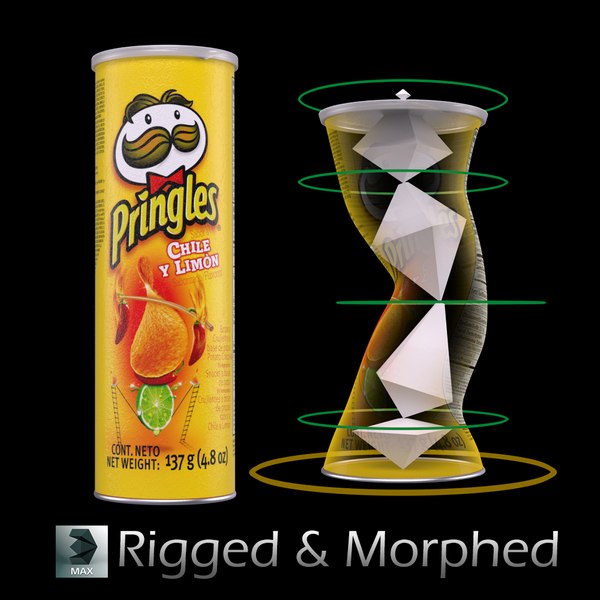 modelo 3d Pringles Chile Limon Rigged - TurboSquid 793952