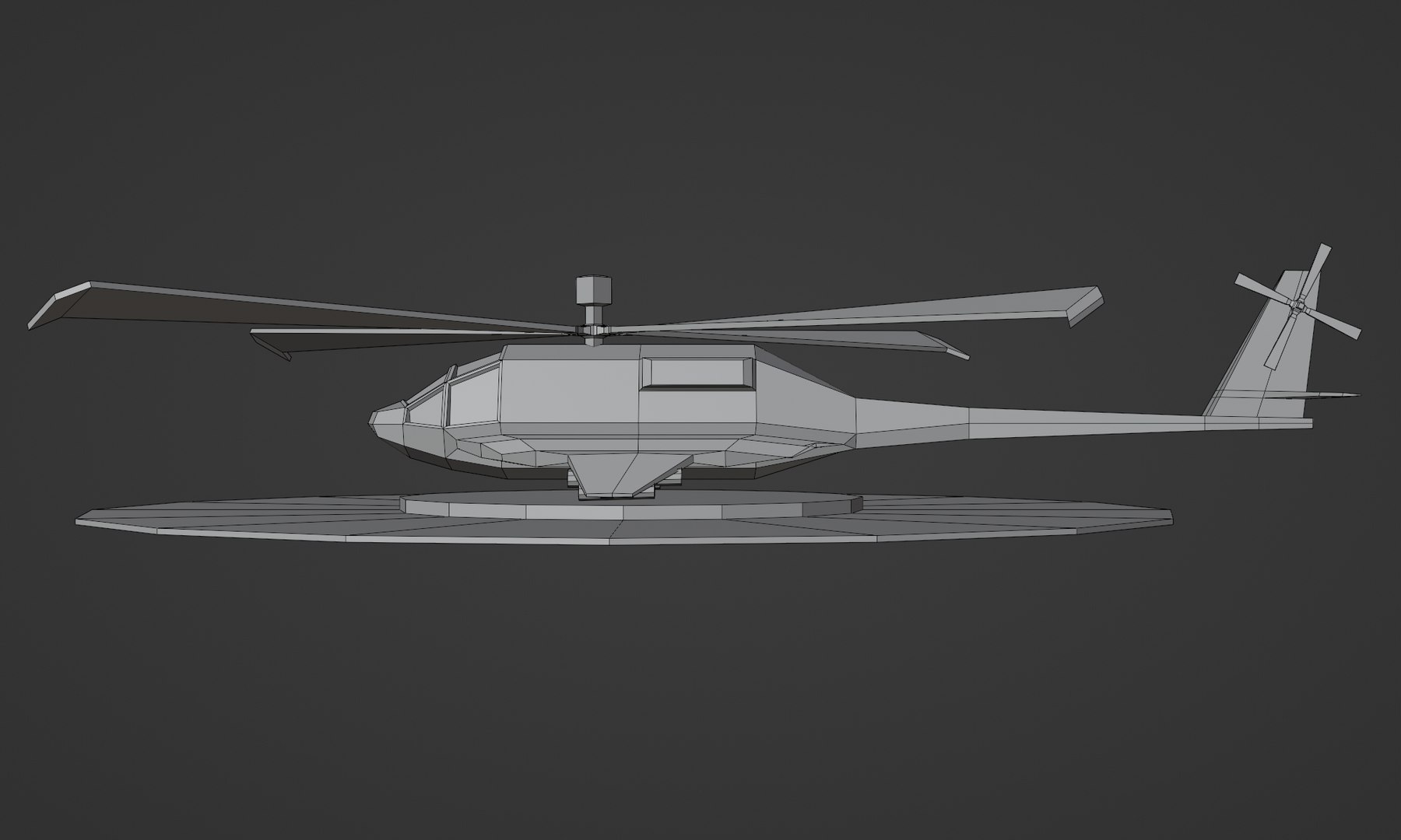 Low Poly Helicopter Model - TurboSquid 1907376