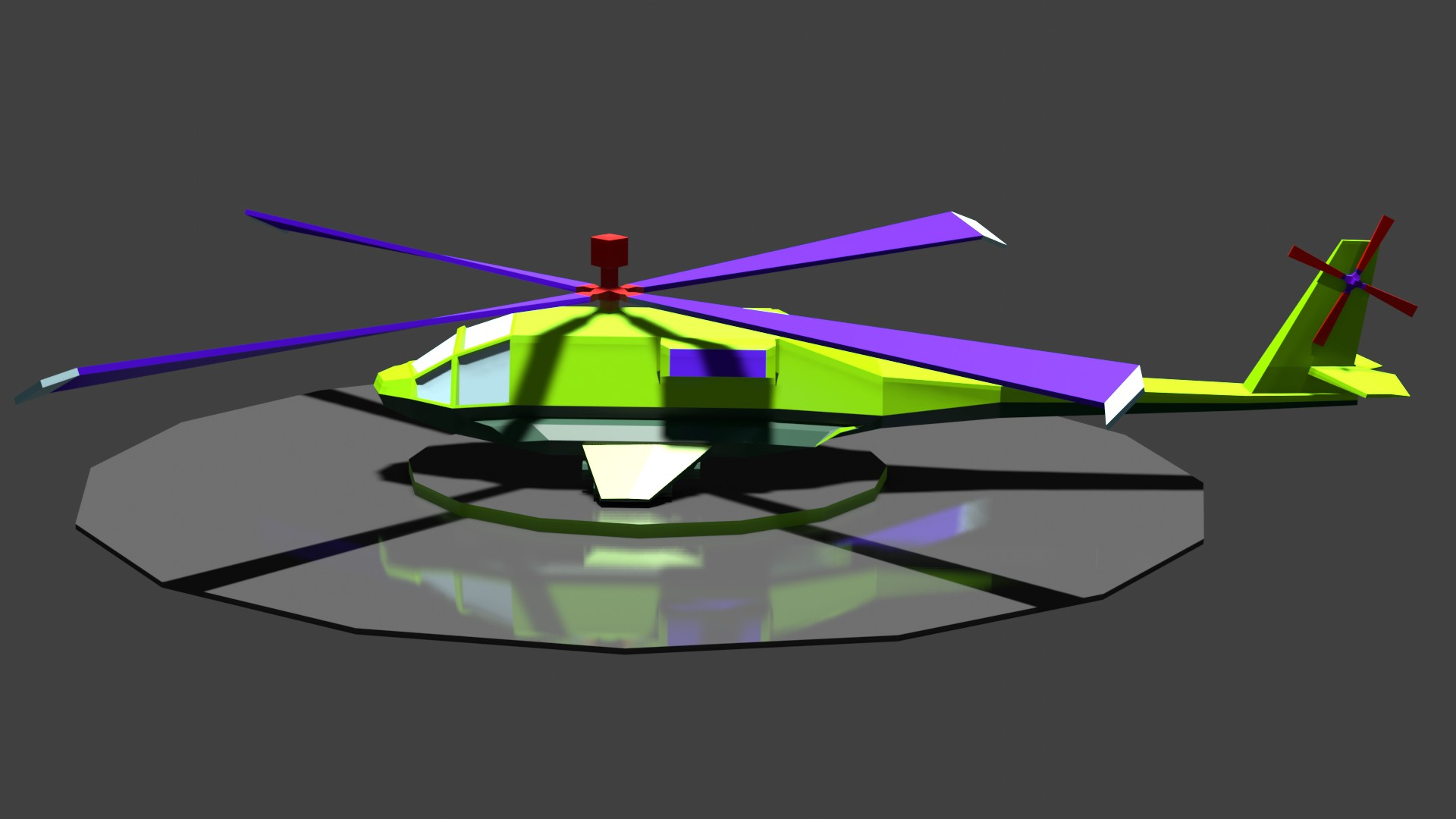 Low Poly Helicopter Model - TurboSquid 1907376