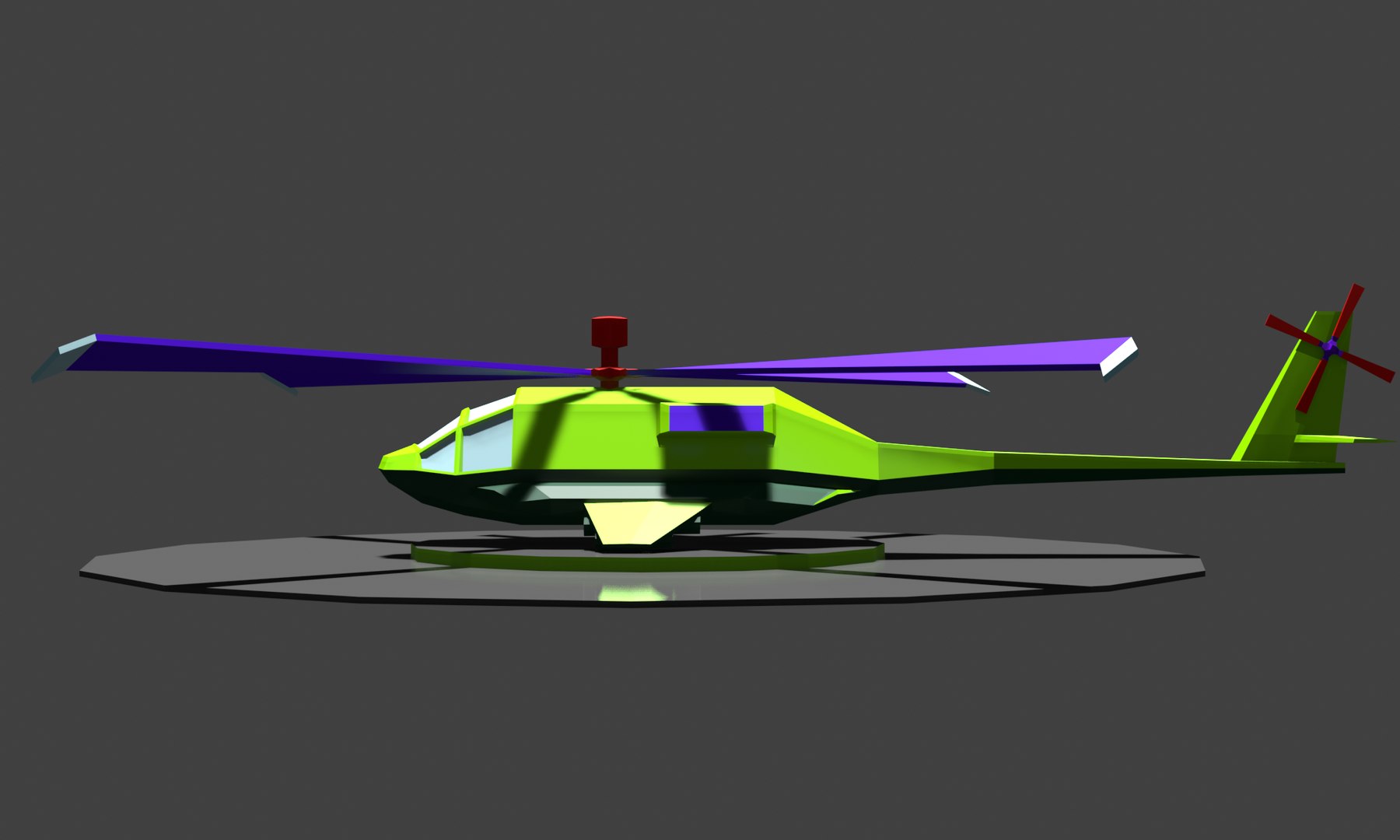Low Poly Helicopter Model - TurboSquid 1907376