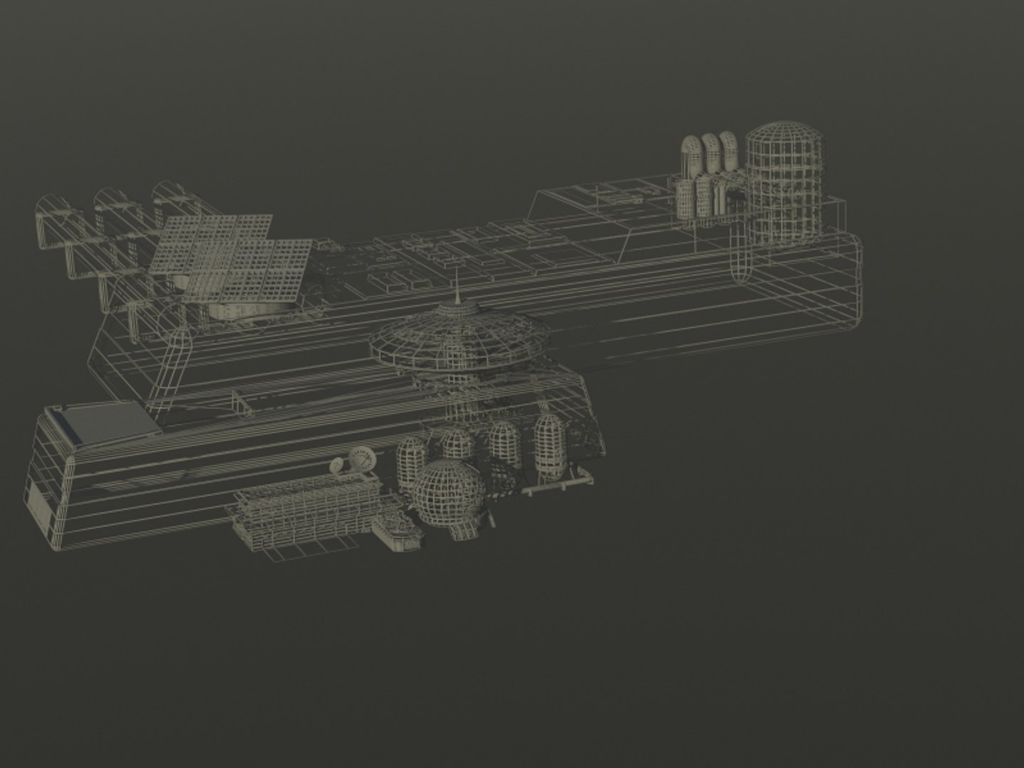 Space Station 3d Model