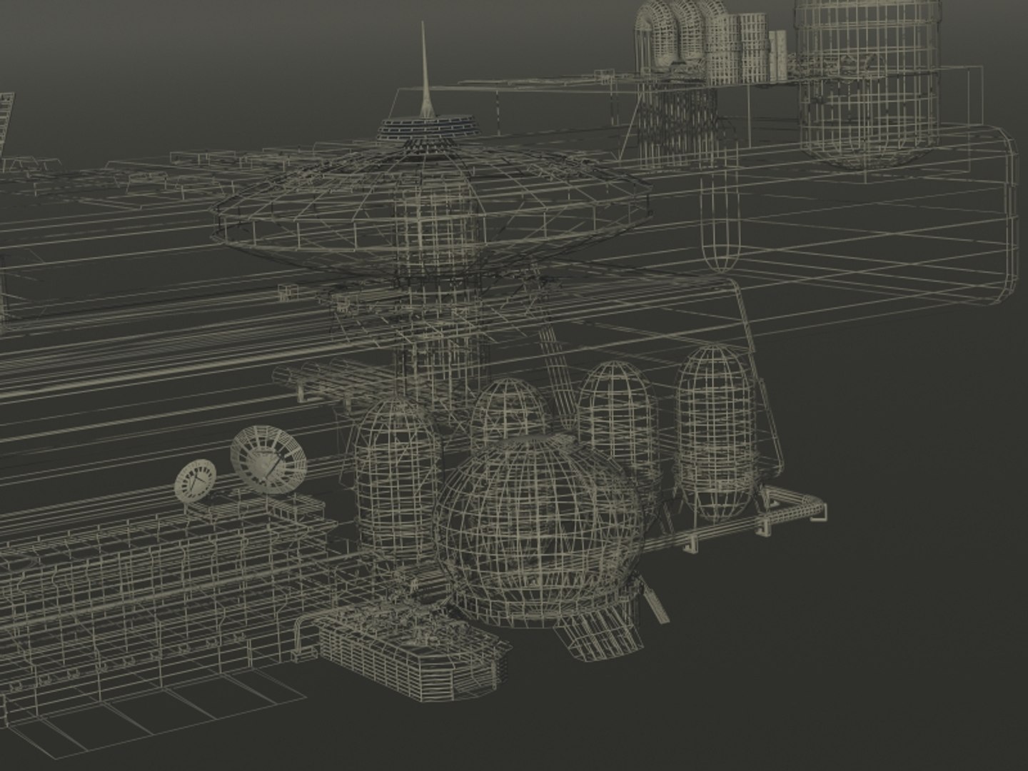 Space Station 3d Model