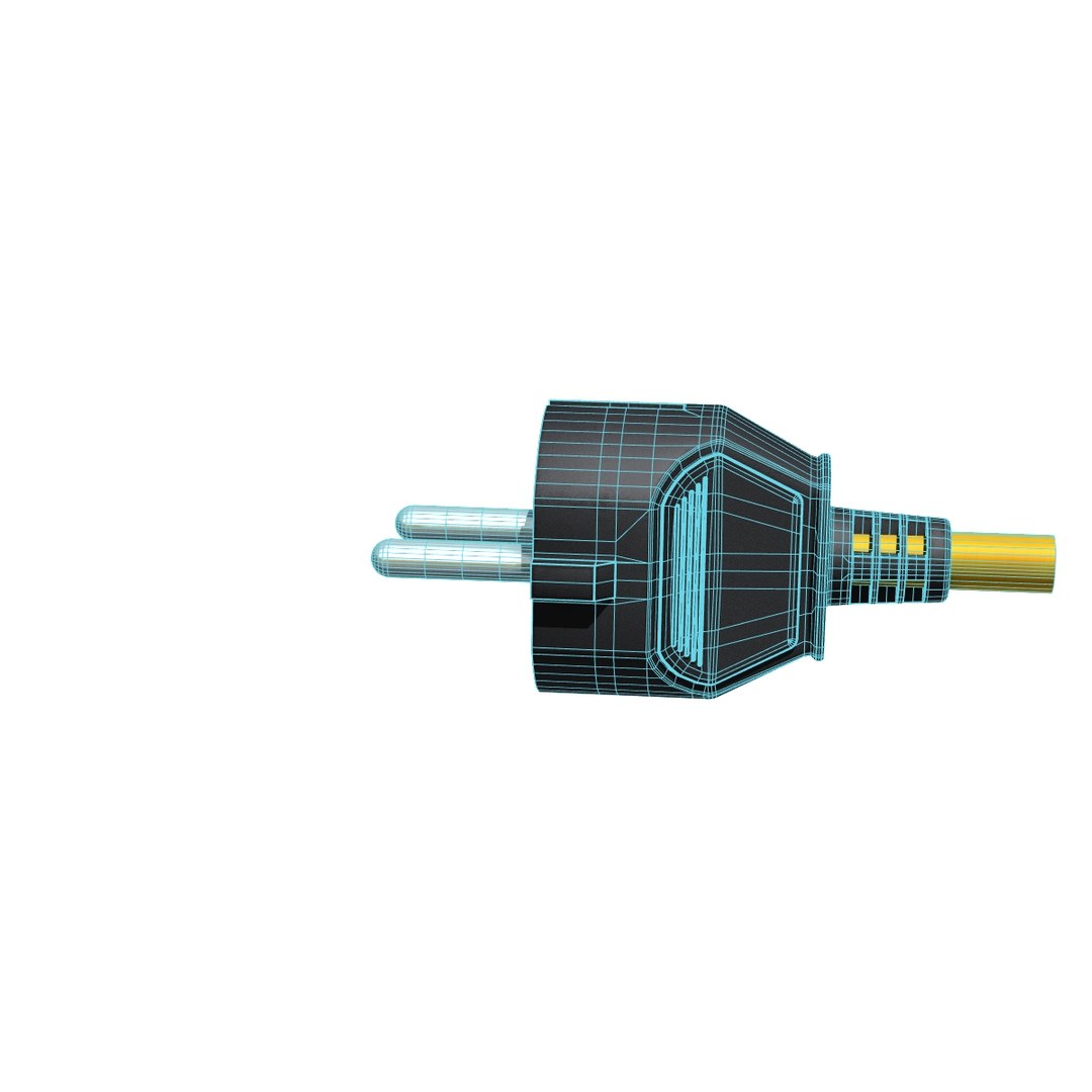 Plug Shuko 7 3D - TurboSquid 1361141