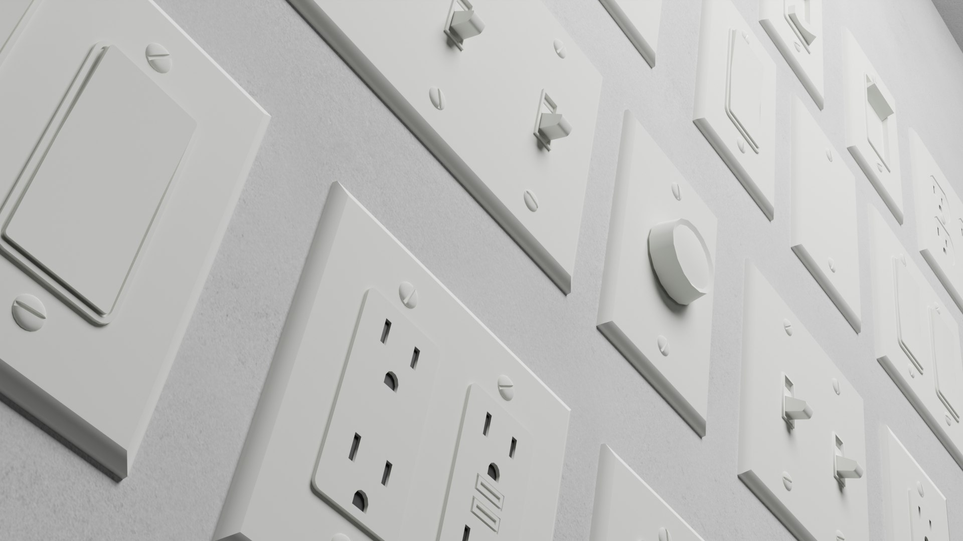 3D Model Switch And Outlet Collection - TurboSquid 1784158