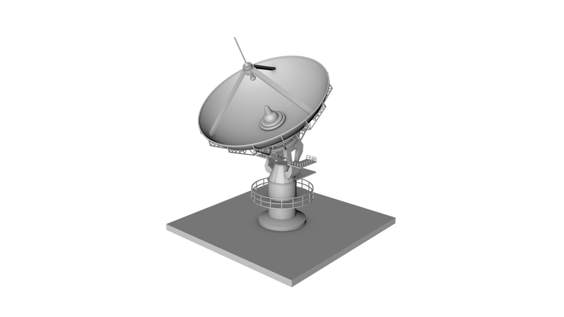 Satellite Dish 3D Model - TurboSquid 1406435