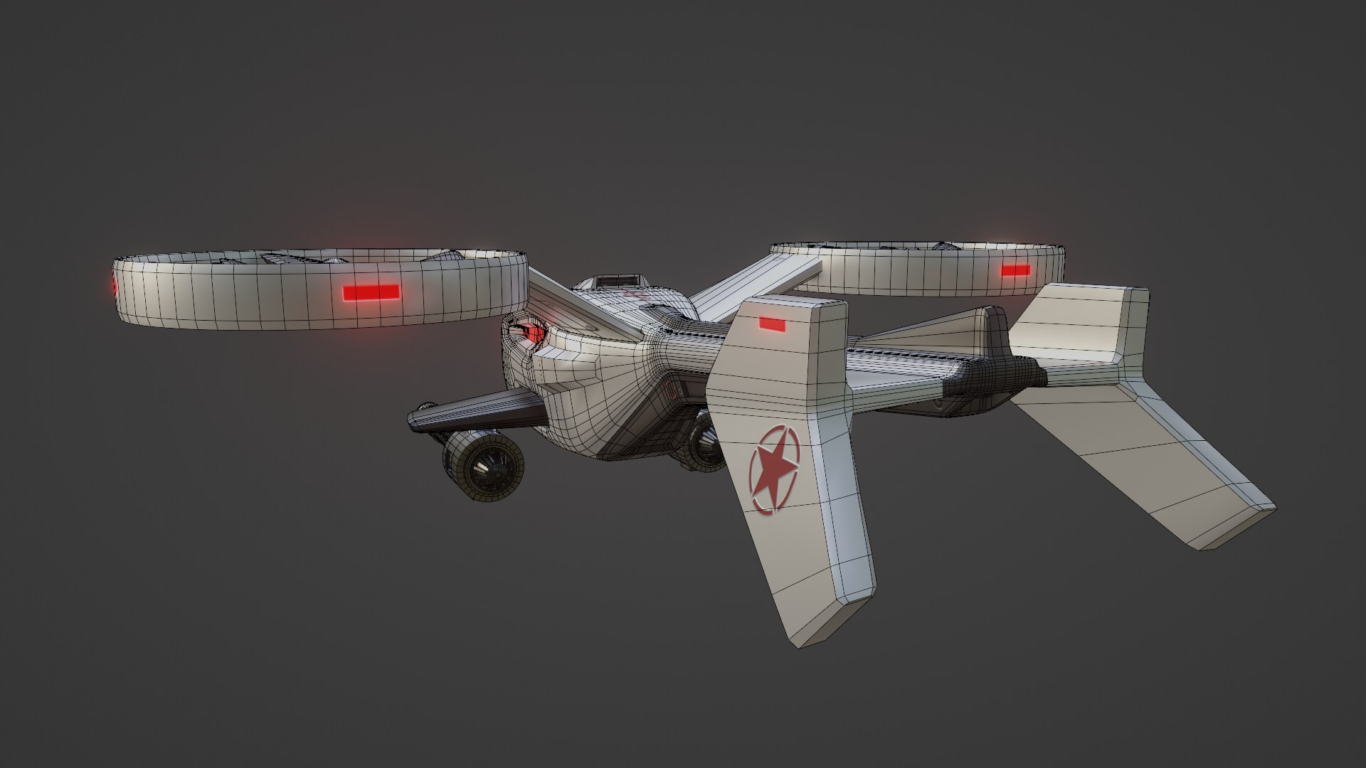 Combat Drone Concept 3D model - TurboSquid 2014695