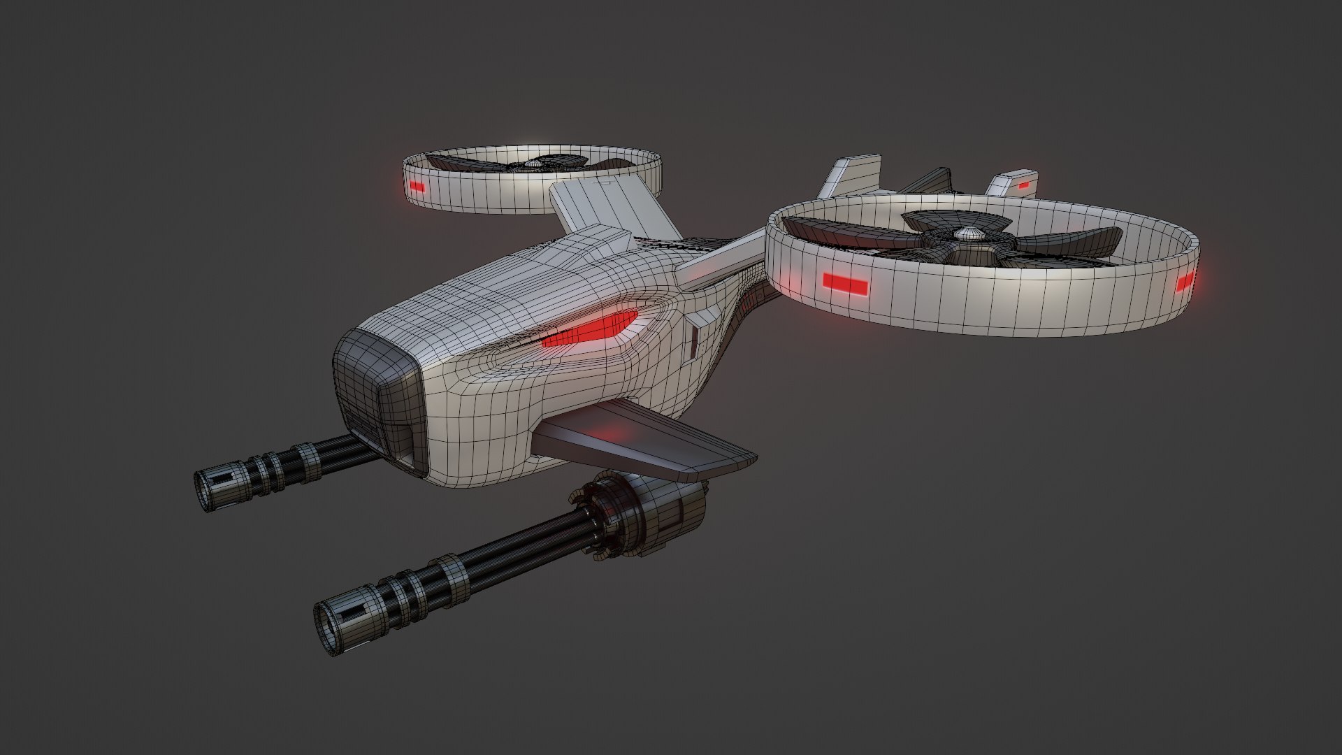 Combat Drone Concept 3D model - TurboSquid 2014695