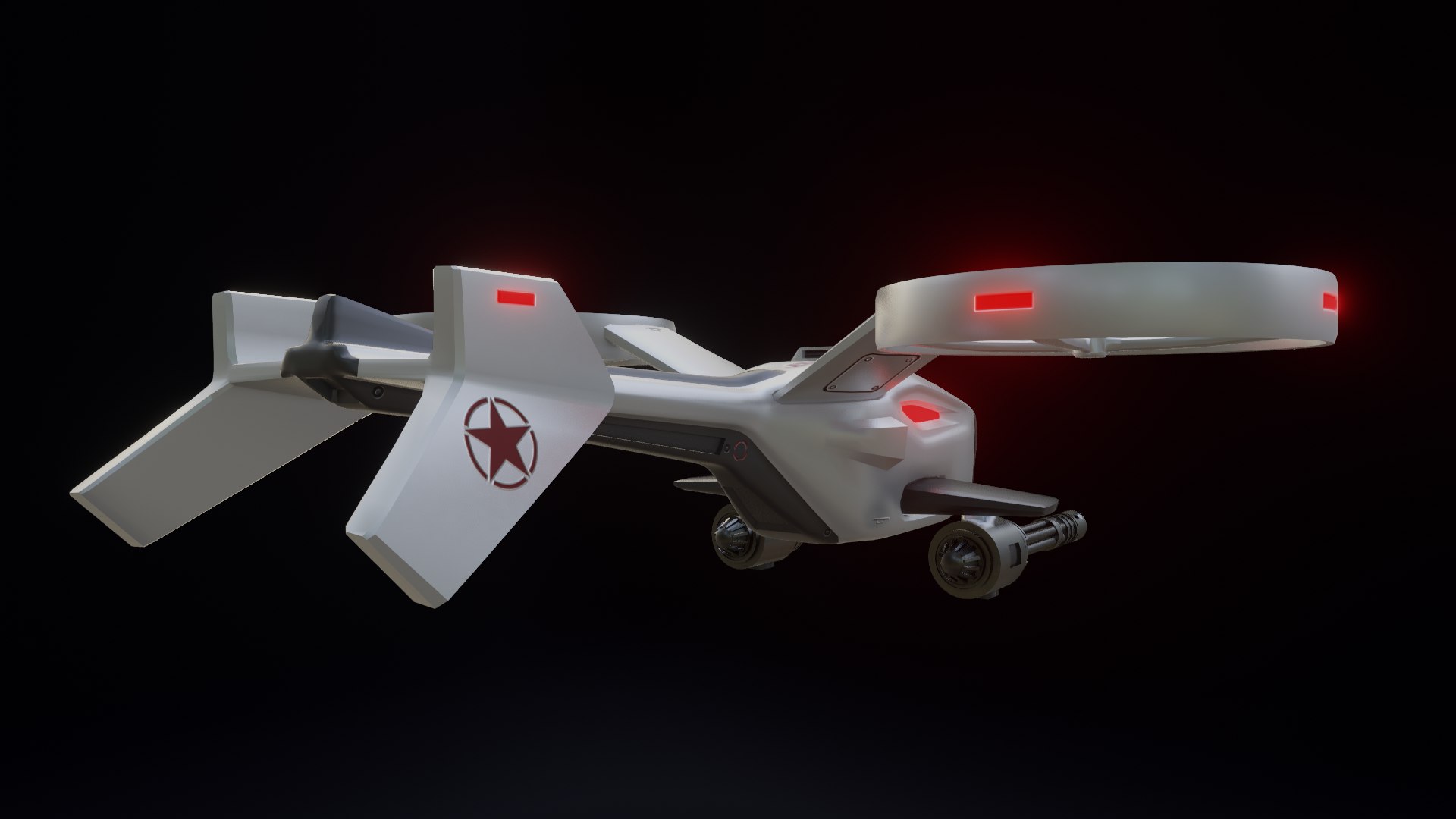 Combat Drone Concept 3D model - TurboSquid 2014695