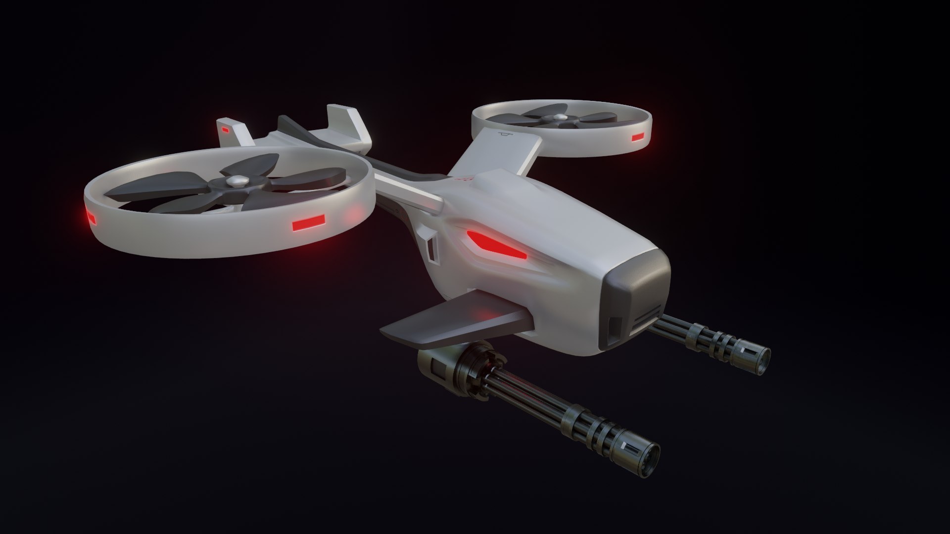 Combat Drone Concept 3D model - TurboSquid 2014695