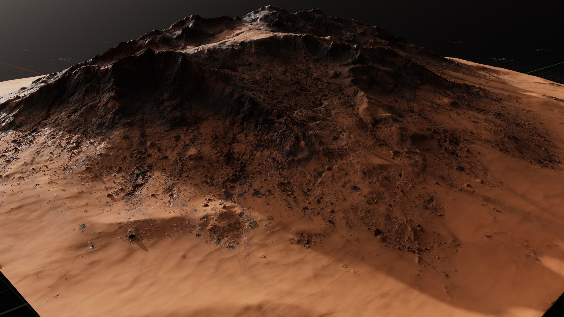 3D Mars Mountain Terrain 8 - TurboSquid 2272656