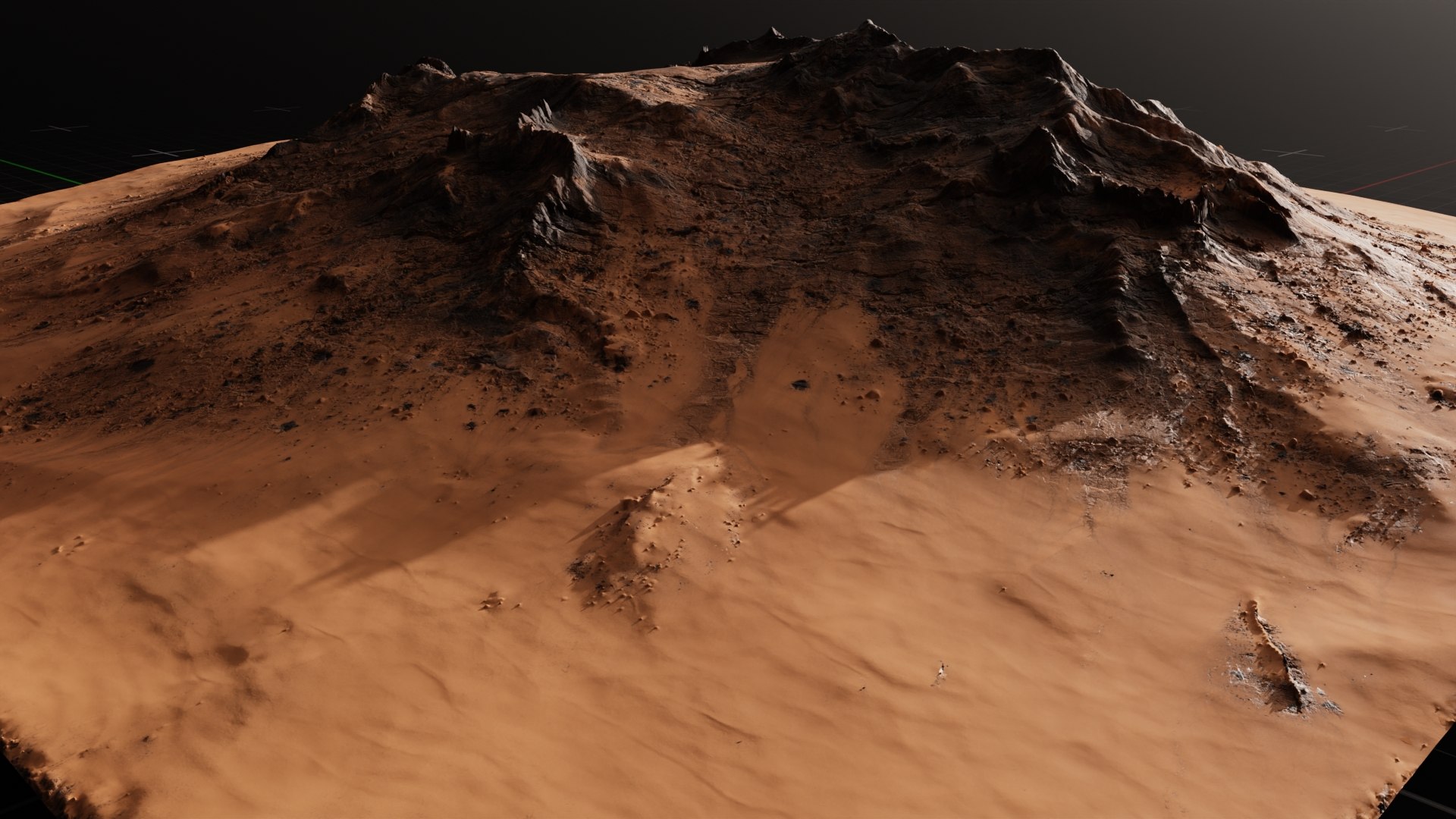 3D Mars Mountain Terrain 8 - TurboSquid 2272656