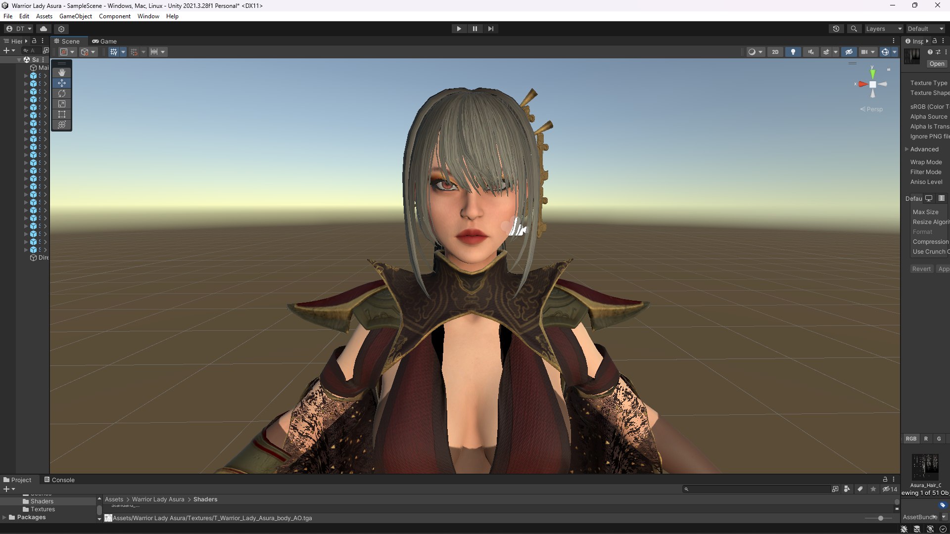 3D Warrior Lady Asura - TurboSquid 2229281