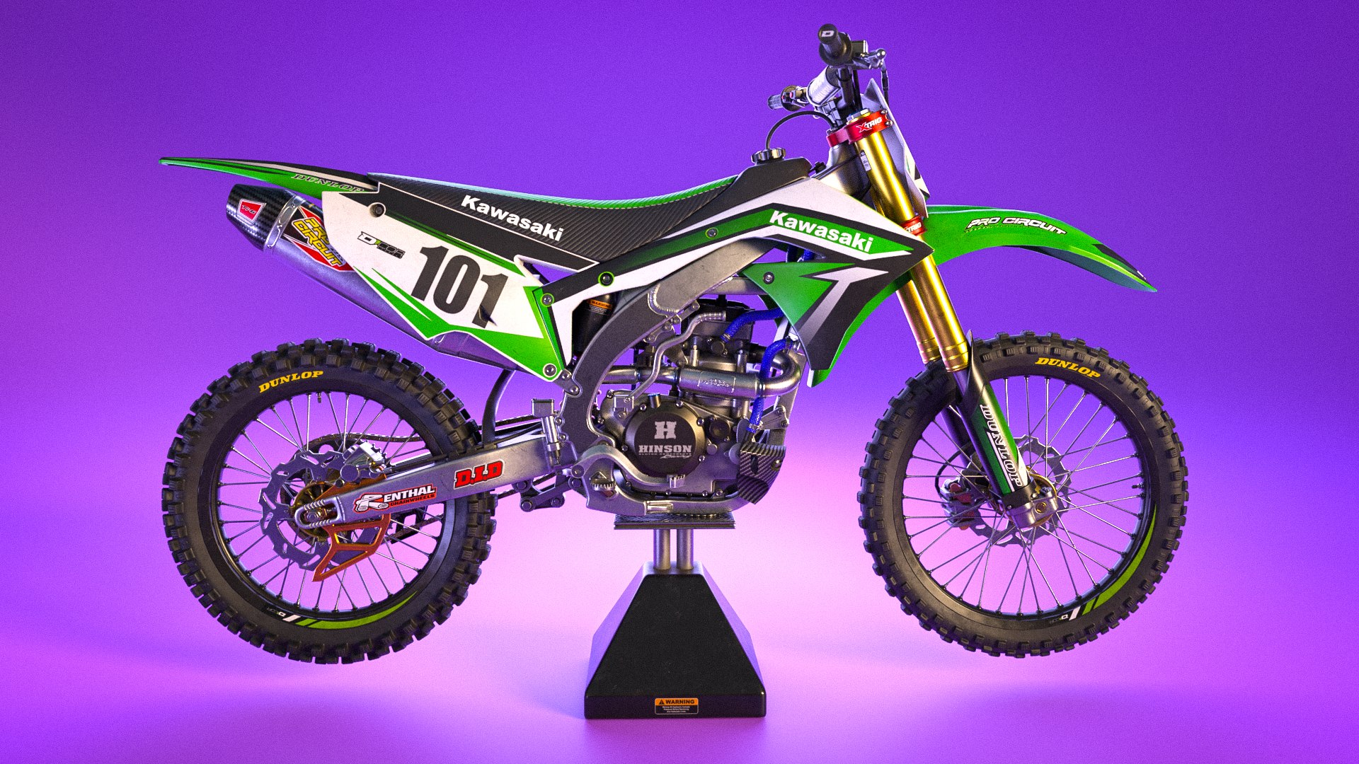 Motorcycle Motocross 3D - TurboSquid 2211227