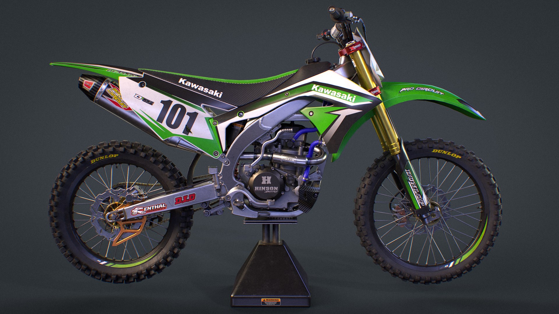 Motorcycle Motocross 3D - TurboSquid 2211227