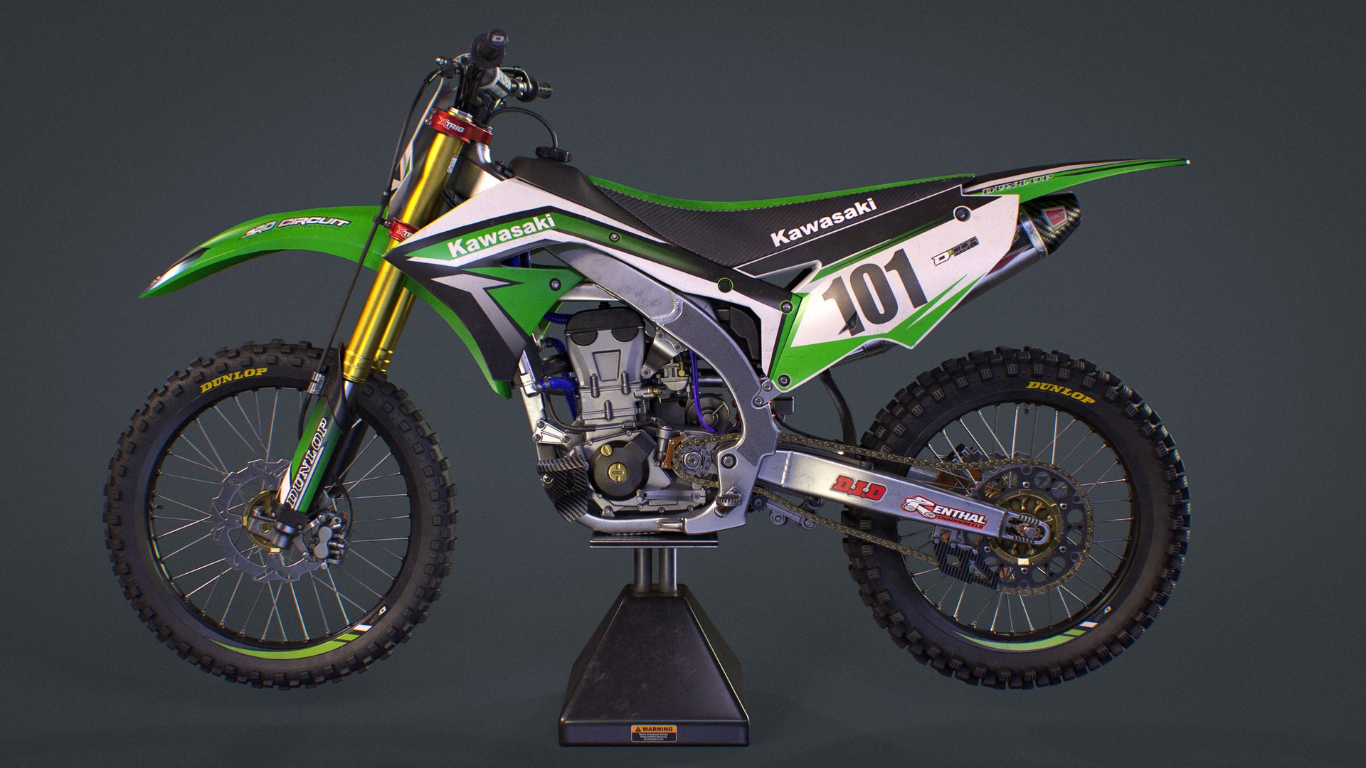 Motorcycle Motocross 3D - TurboSquid 2211227