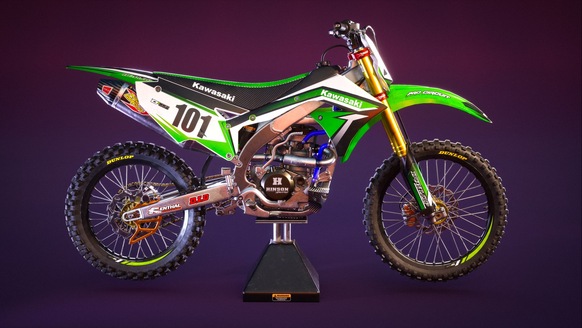 Motorcycle Motocross 3D - TurboSquid 2211227