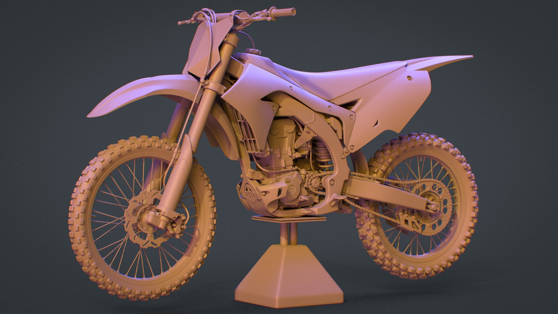 Motorcycle Motocross 3D - TurboSquid 2211227