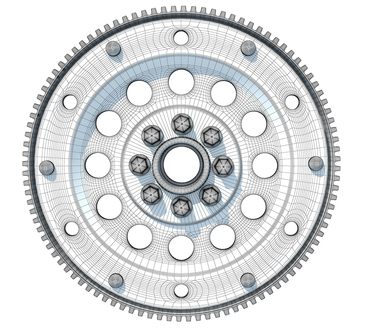 Engine Flywheel 3D Model - TurboSquid 1173289