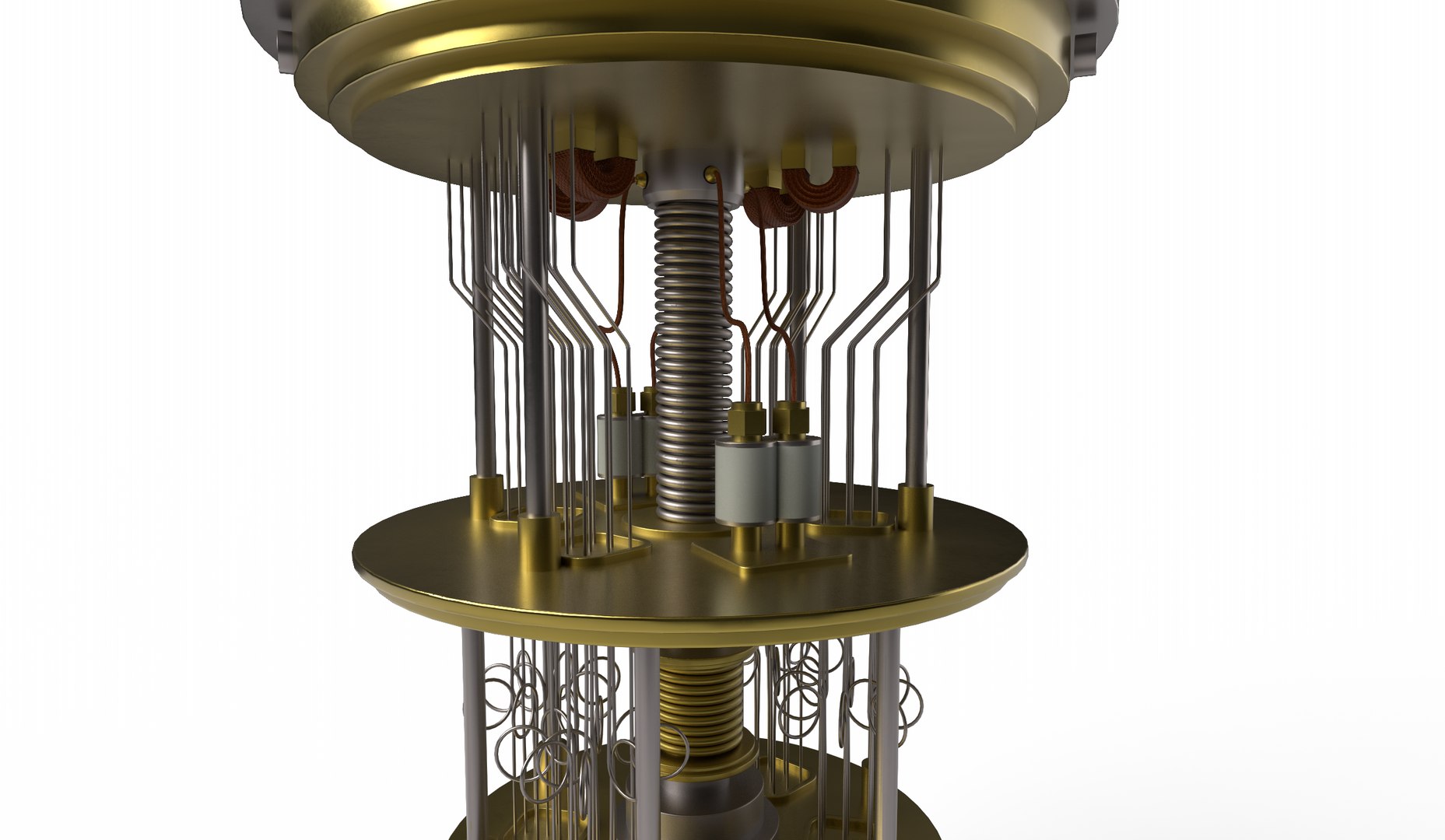 3D quantum computer - TurboSquid 2031380