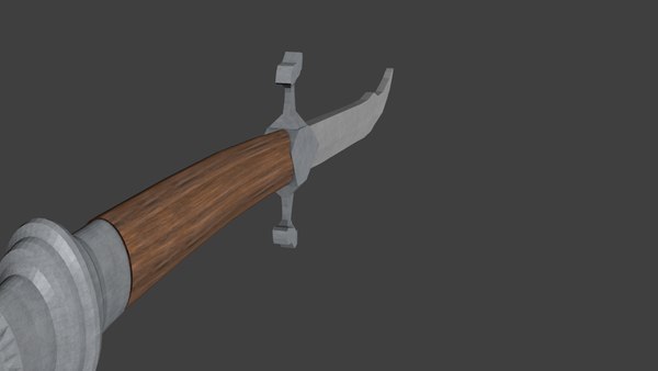 3d medieval scimitar