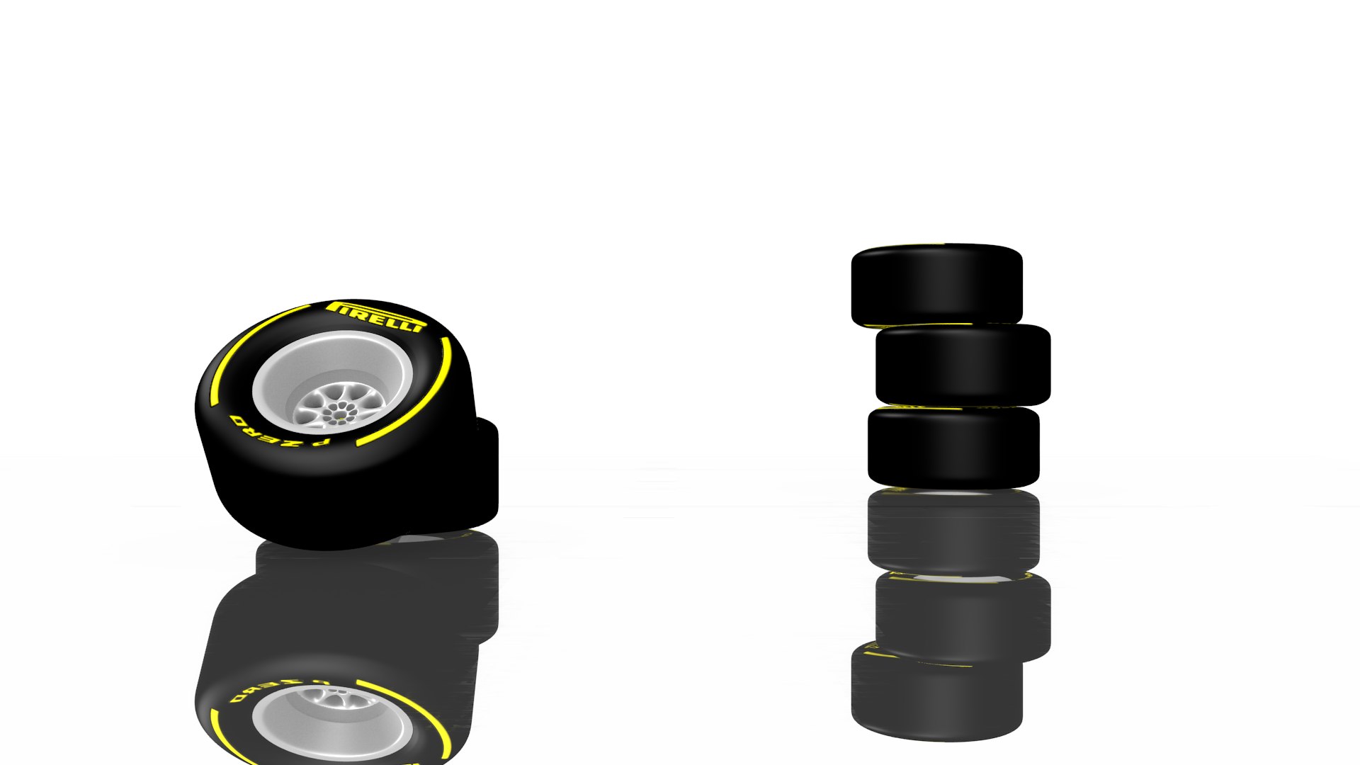 Pirelli Formula 1 Wheel 3d Model