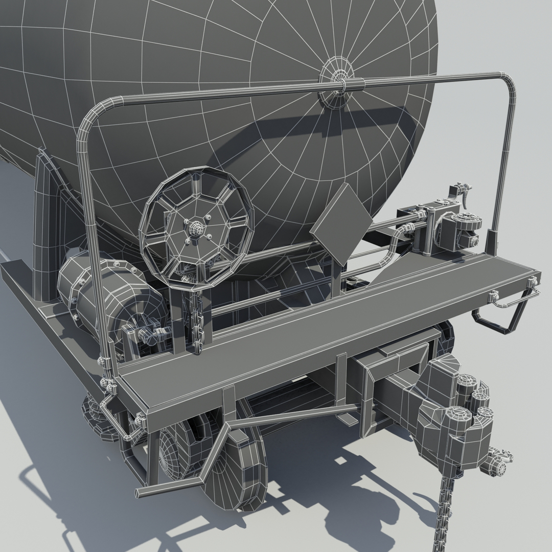 cargo train cars 3d model