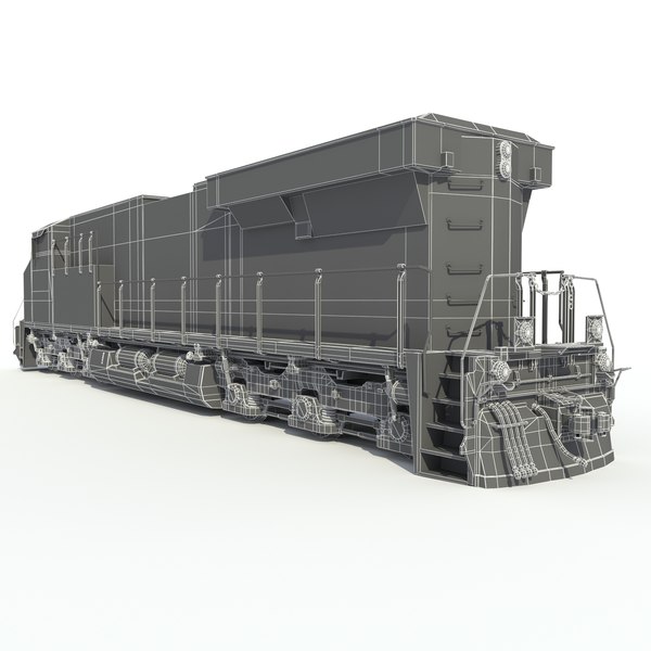 cargo train cars 3d model