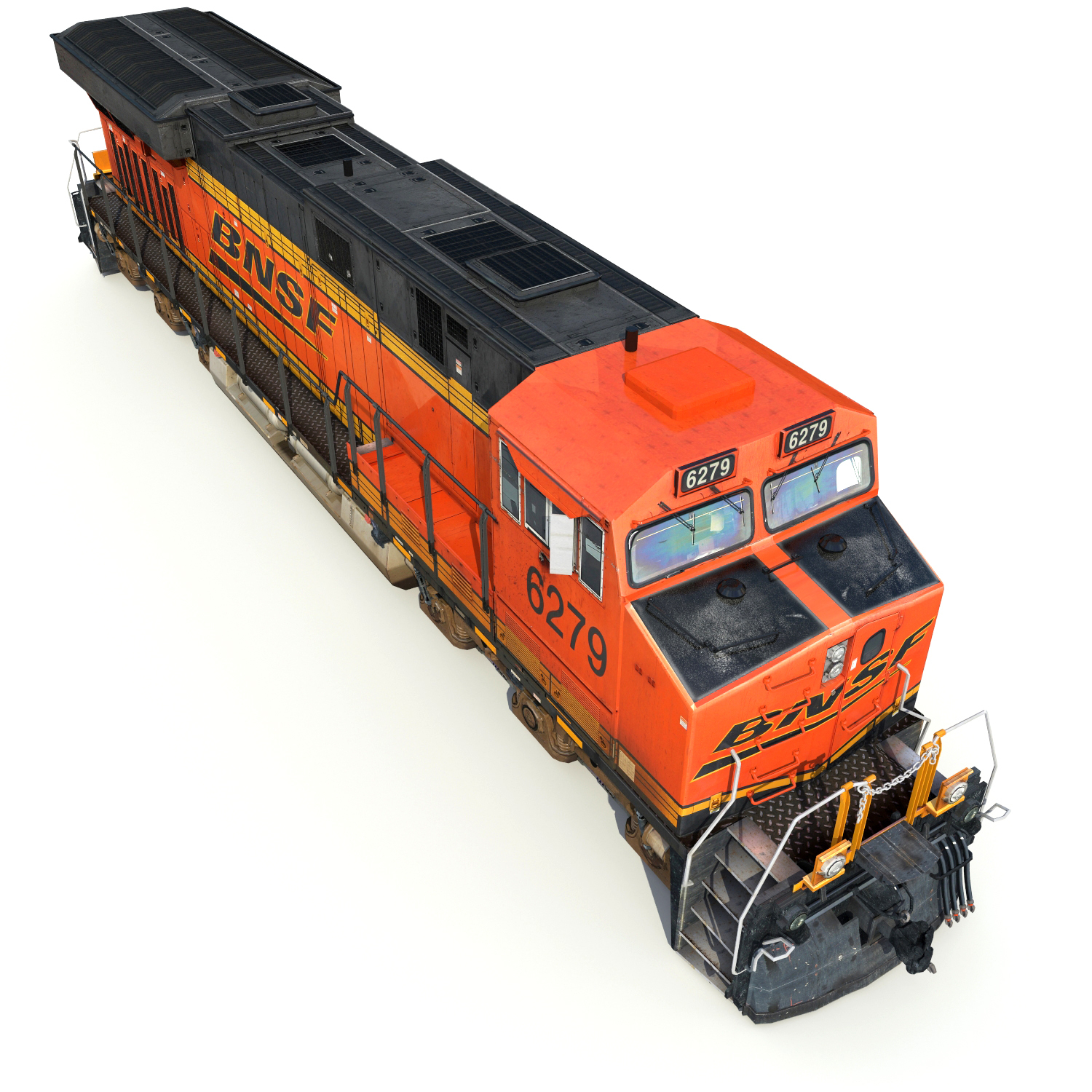 cargo train cars 3d model