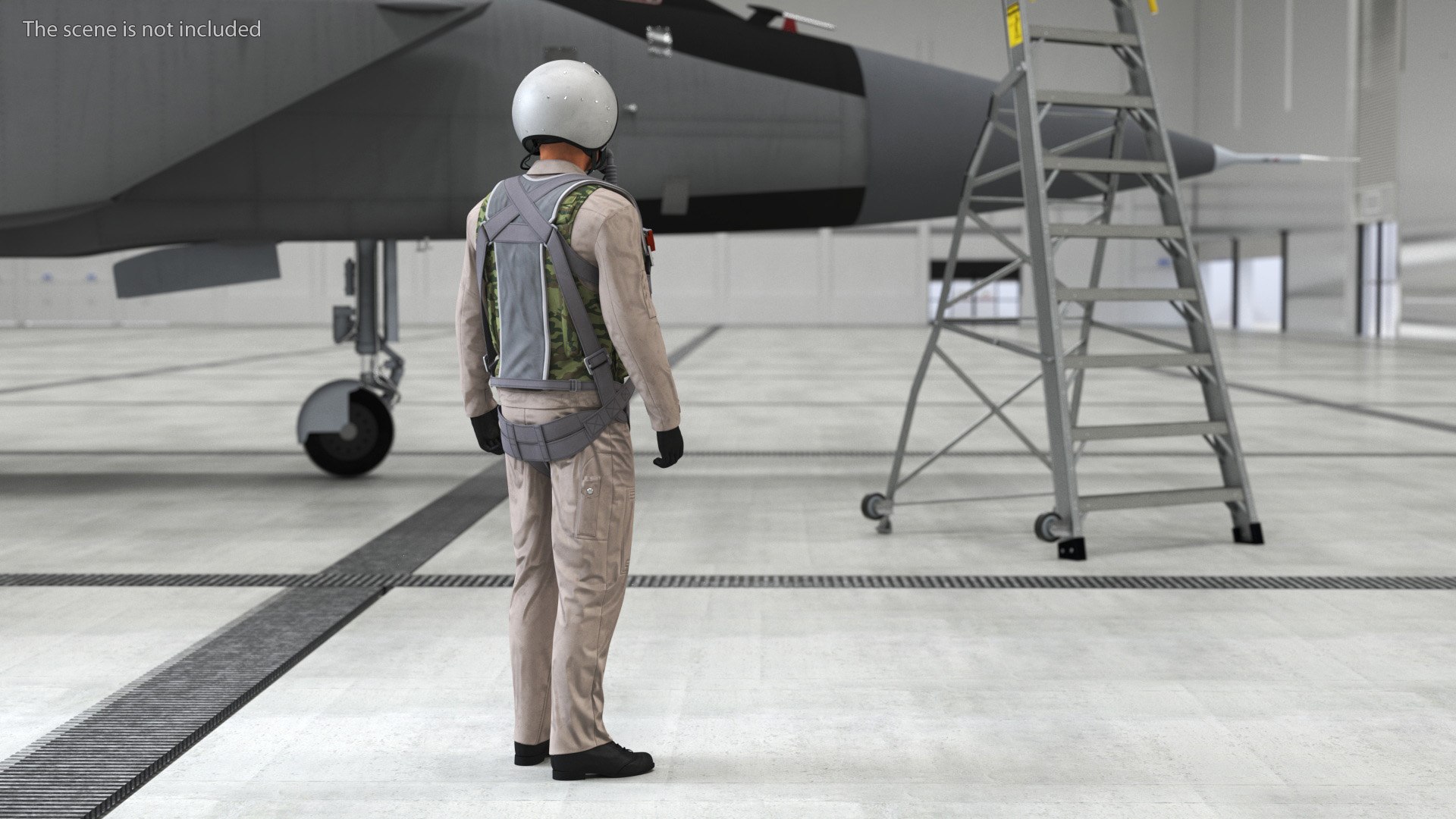 Russian Fighter Jet Pilot Standing 3D Model - TurboSquid 2389319