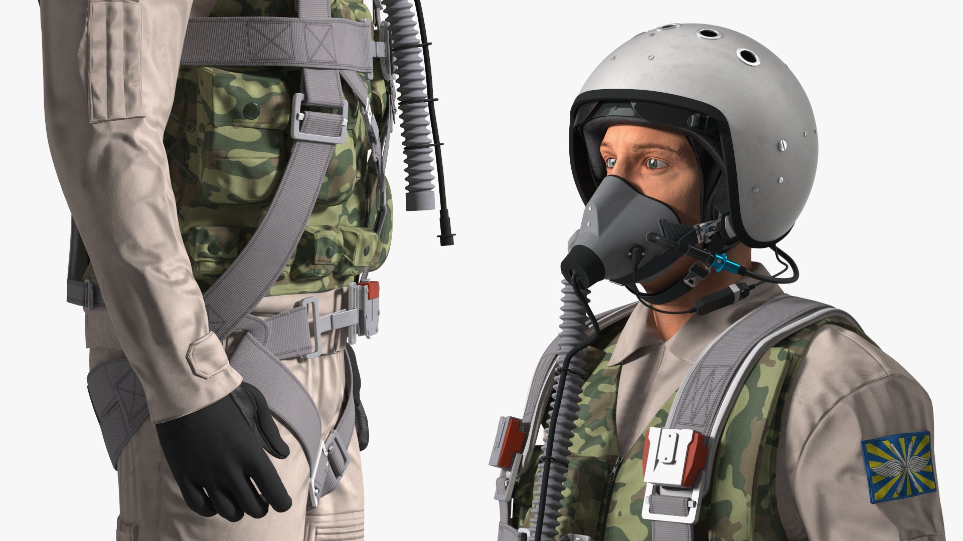 Russian Fighter Jet Pilot Standing 3D Model - TurboSquid 2389319