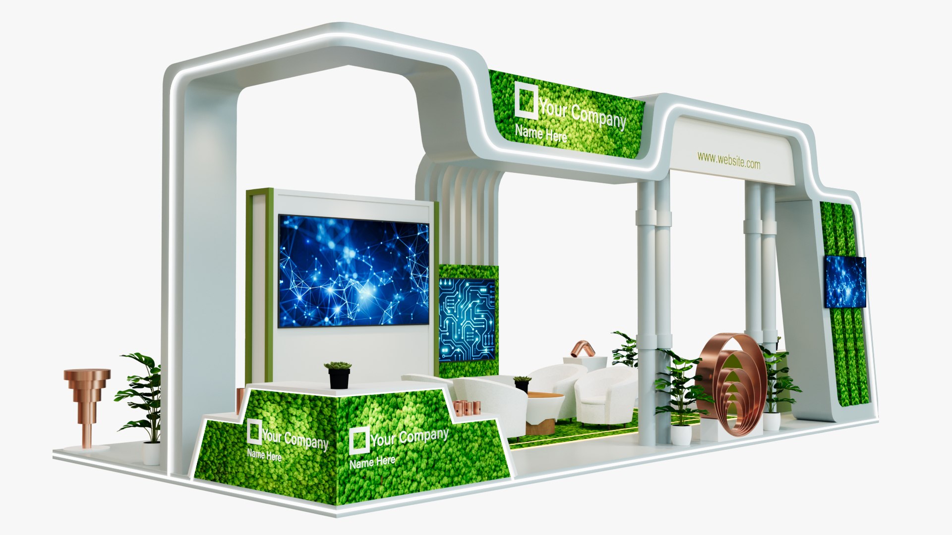 Exhibition Stand Biochemical 10x5G07 3D Model - TurboSquid 2349178