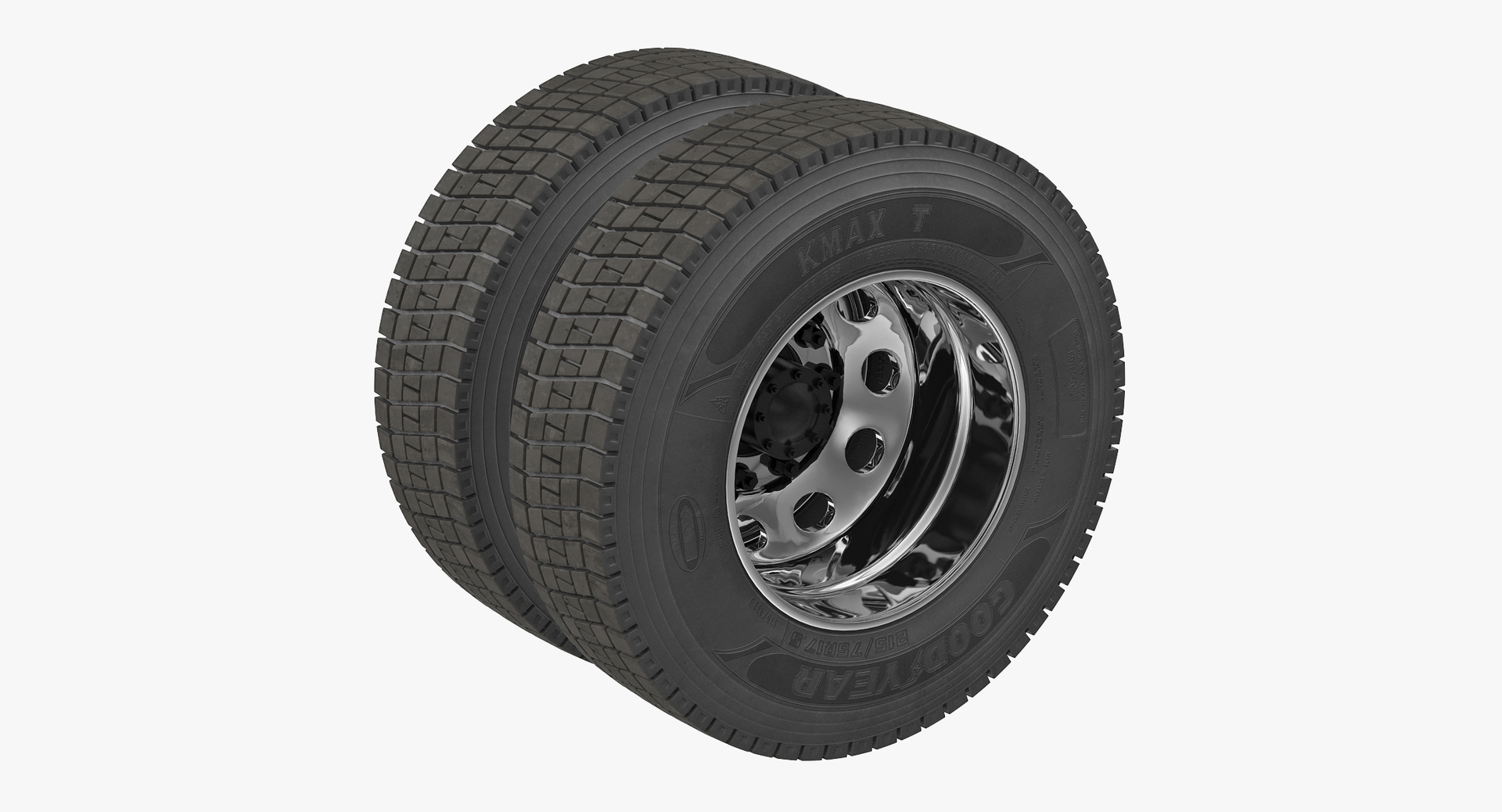 Truck Rear Wheels 3D Model - TurboSquid 1355633