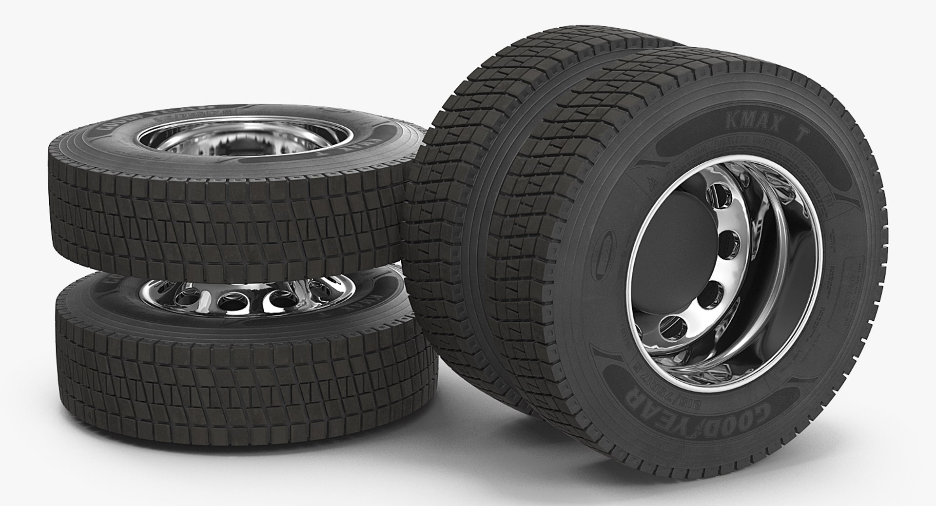 Truck Rear Wheels 3D Model - TurboSquid 1355633