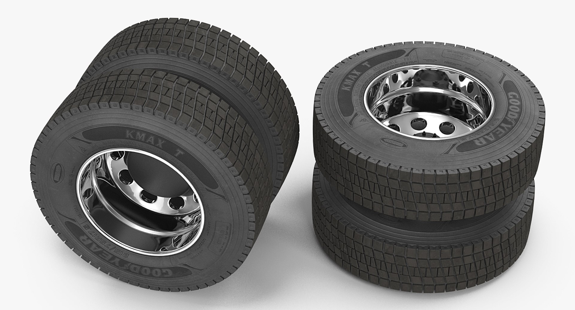 Truck Rear Wheels 3D Model - TurboSquid 1355633