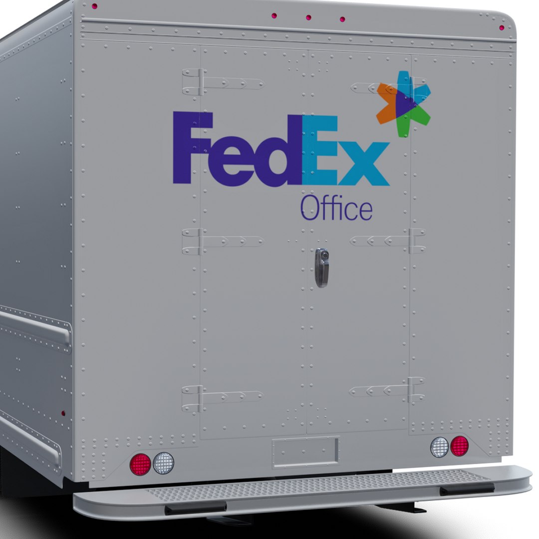 3D Model Fedex Office Delivery Step Van - TurboSquid 1410092