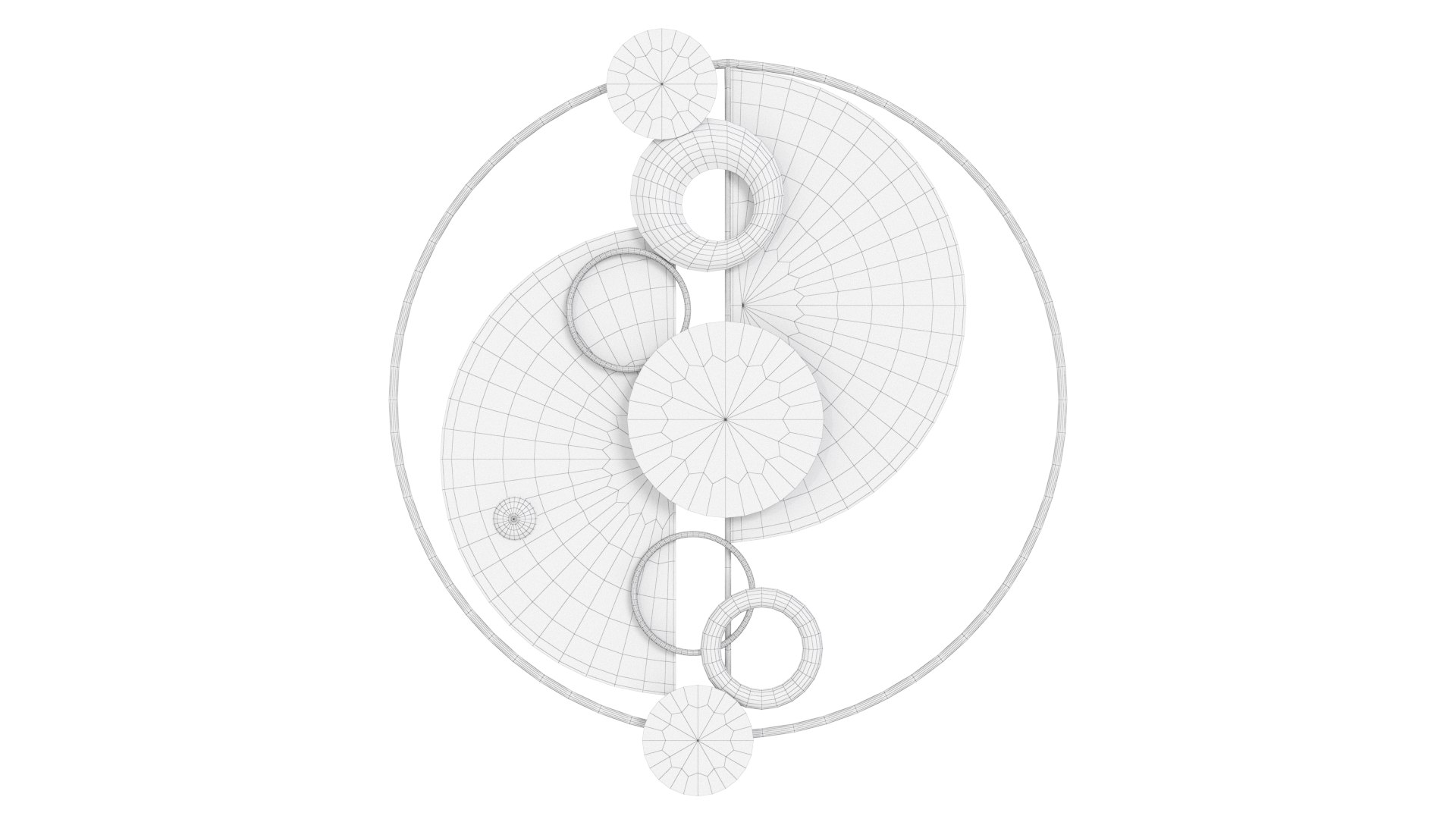 3D Wall Pano Magic Circle - TurboSquid 2098772