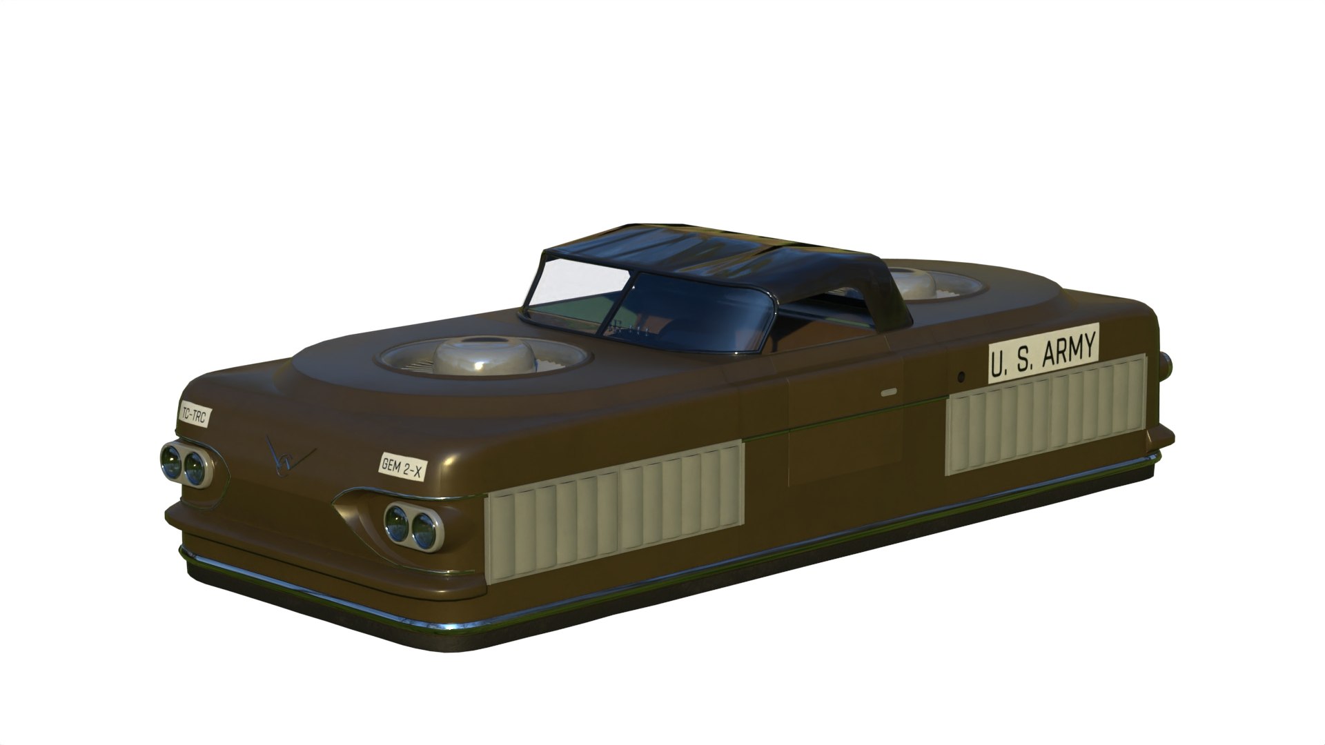 3D Model Air Car Model 2500 Howercraft - TurboSquid 2315998