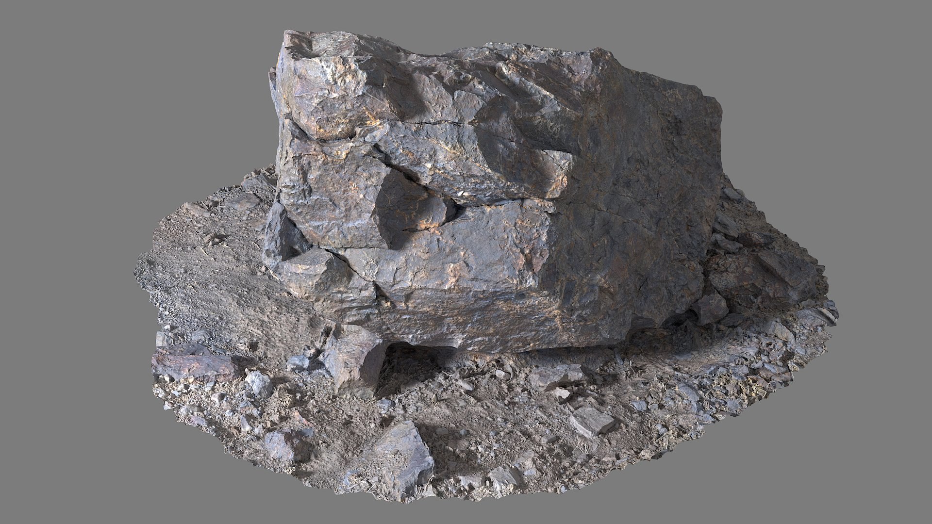 3D Assembly Ground Rock 29 - TurboSquid 2003768