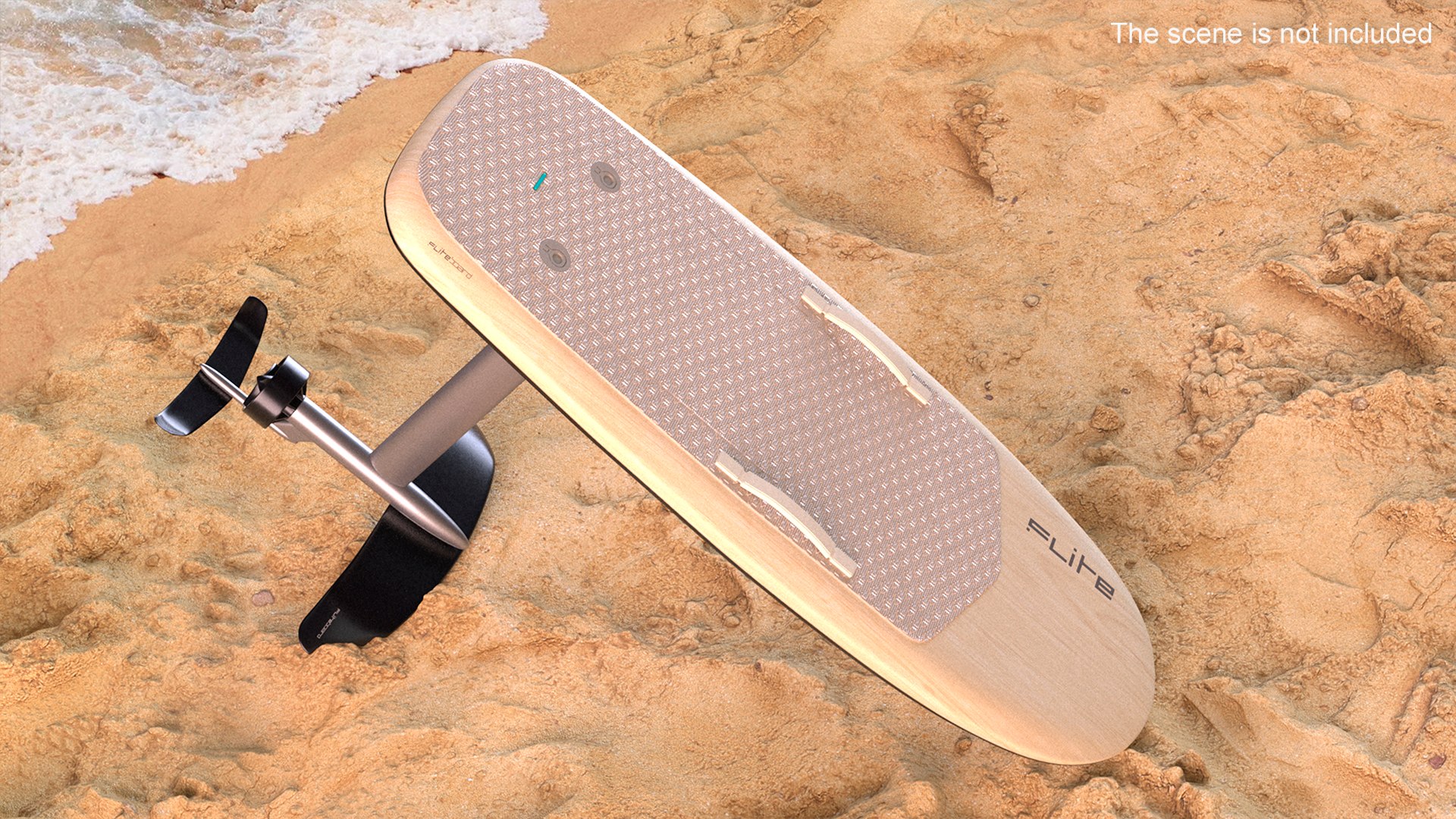 Fliteboard PRO Series 3 Wood Color 3D Model - TurboSquid 2161879