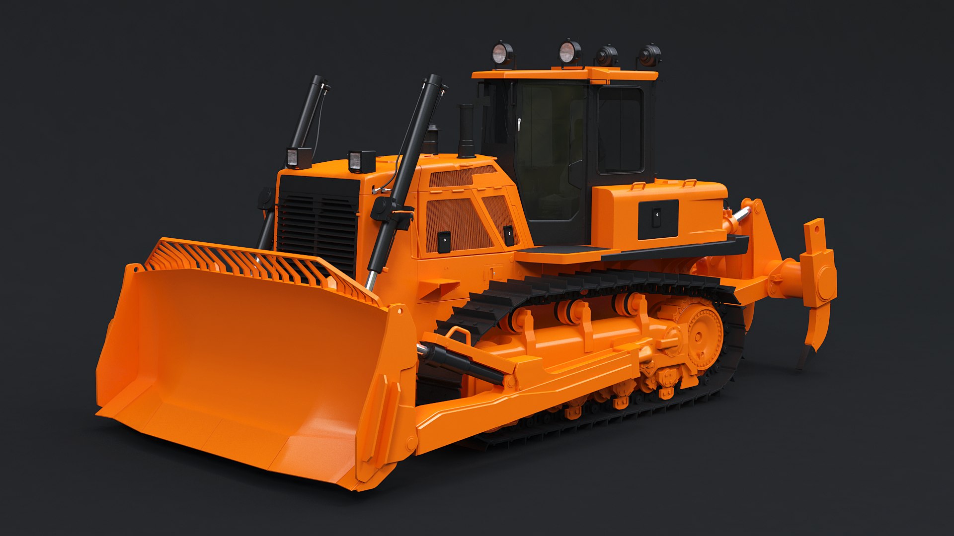 Modern Generic Bulldozer 3D Model - TurboSquid 1948125