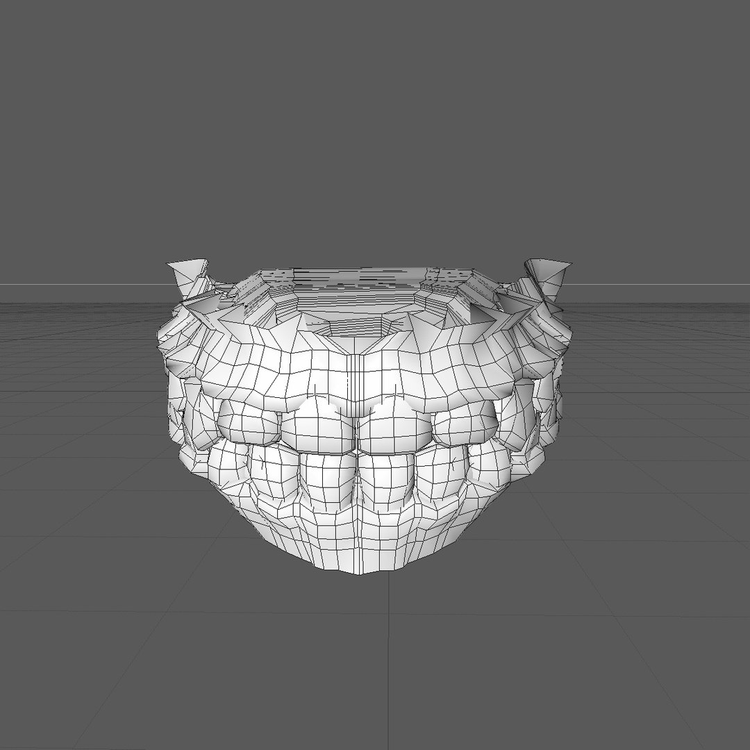 3d realistic head base mesh model