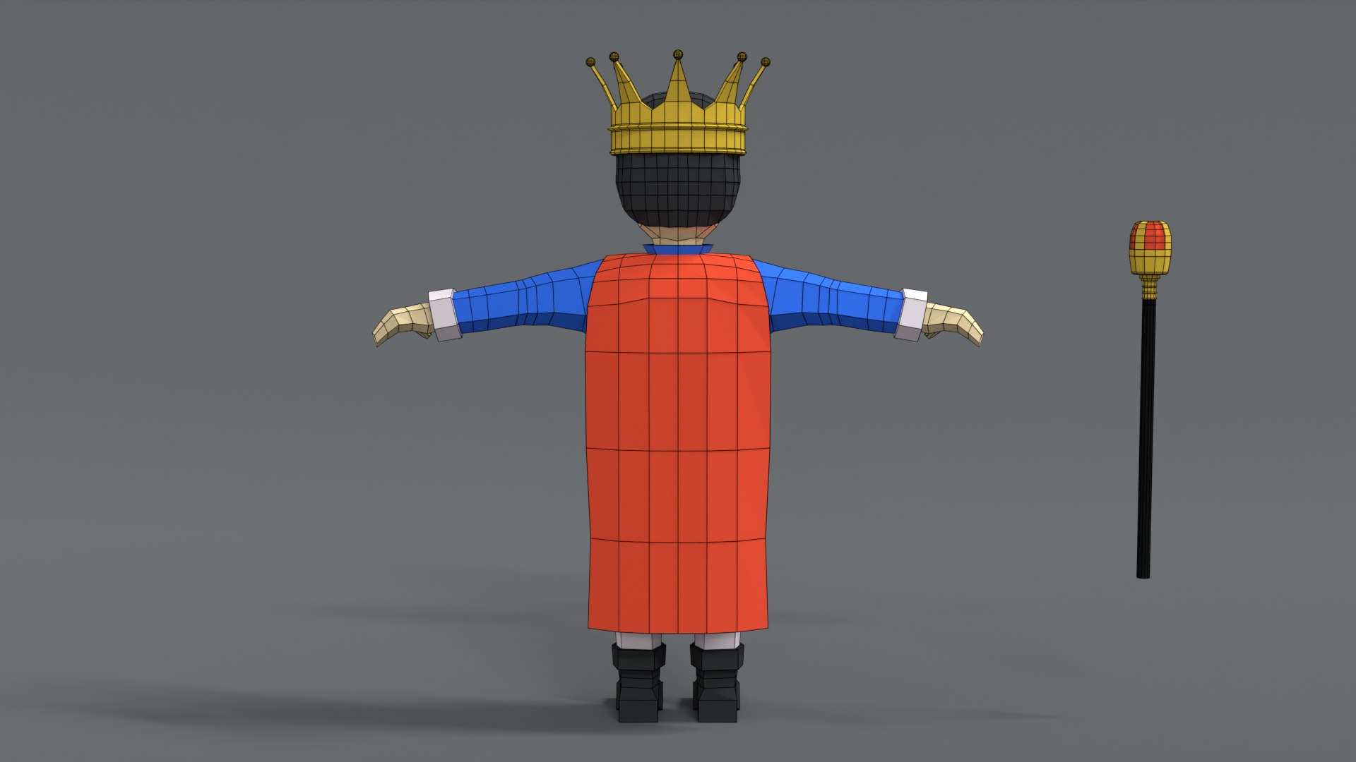 Low Poly Cartoon King 3D Model - TurboSquid 1742821