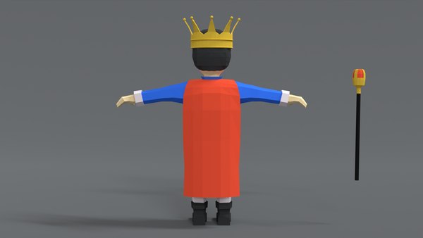 Low Poly Cartoon King 3D model - TurboSquid 1742821