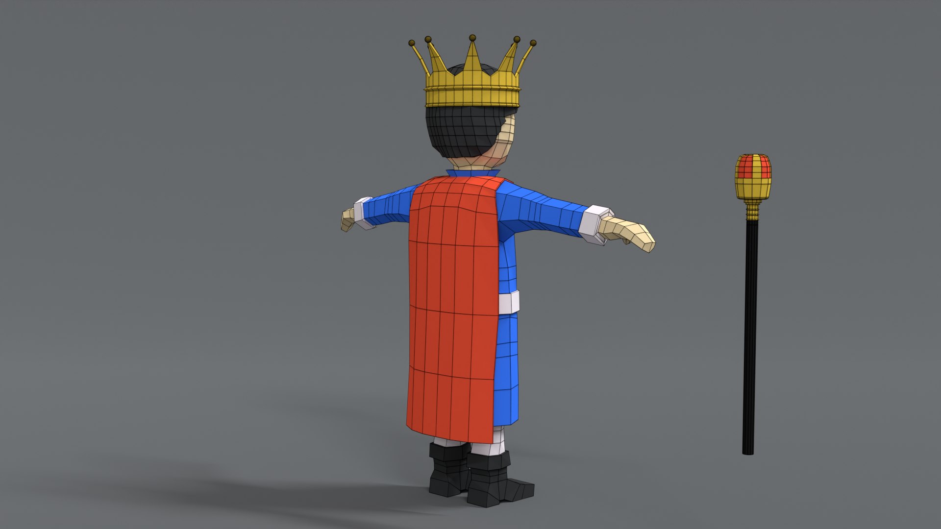 Low Poly Cartoon King 3D Model - TurboSquid 1742821