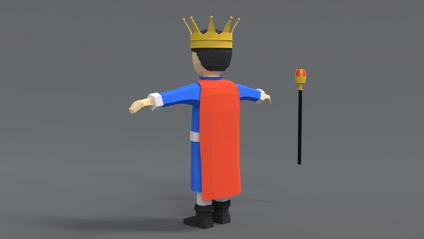 Low Poly Cartoon King 3D model - TurboSquid 1742821